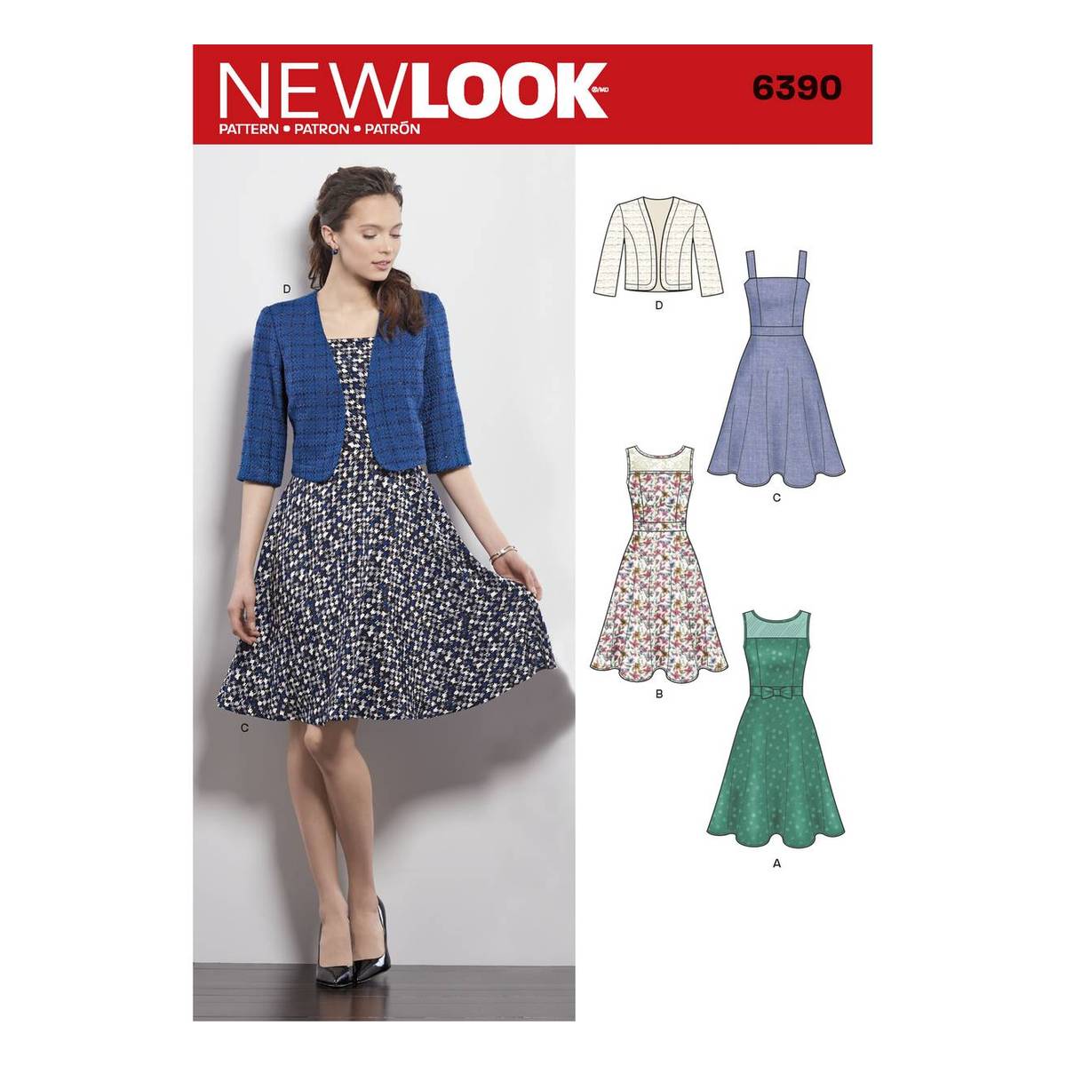New Look Women's Dress Sewing Pattern 6390 | Hobbycraft