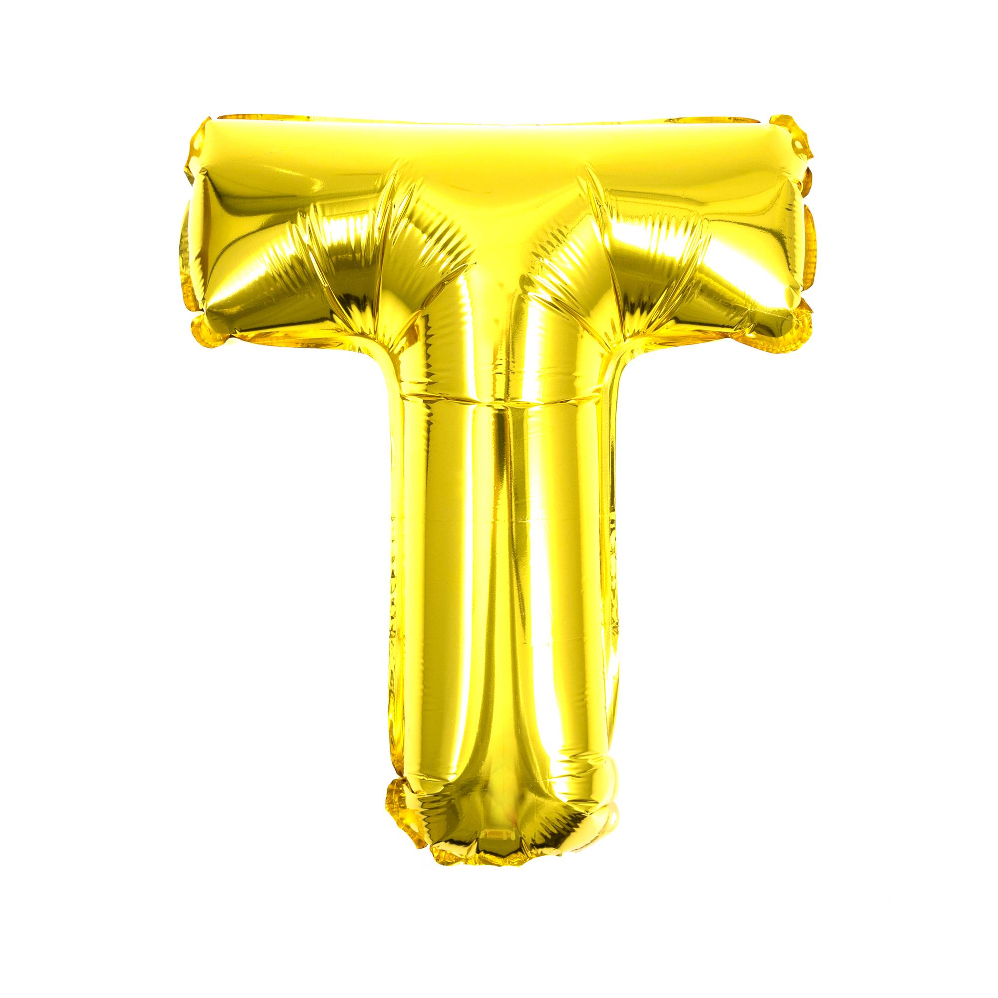 Gold Foil Letter T Balloon | Hobbycraft
