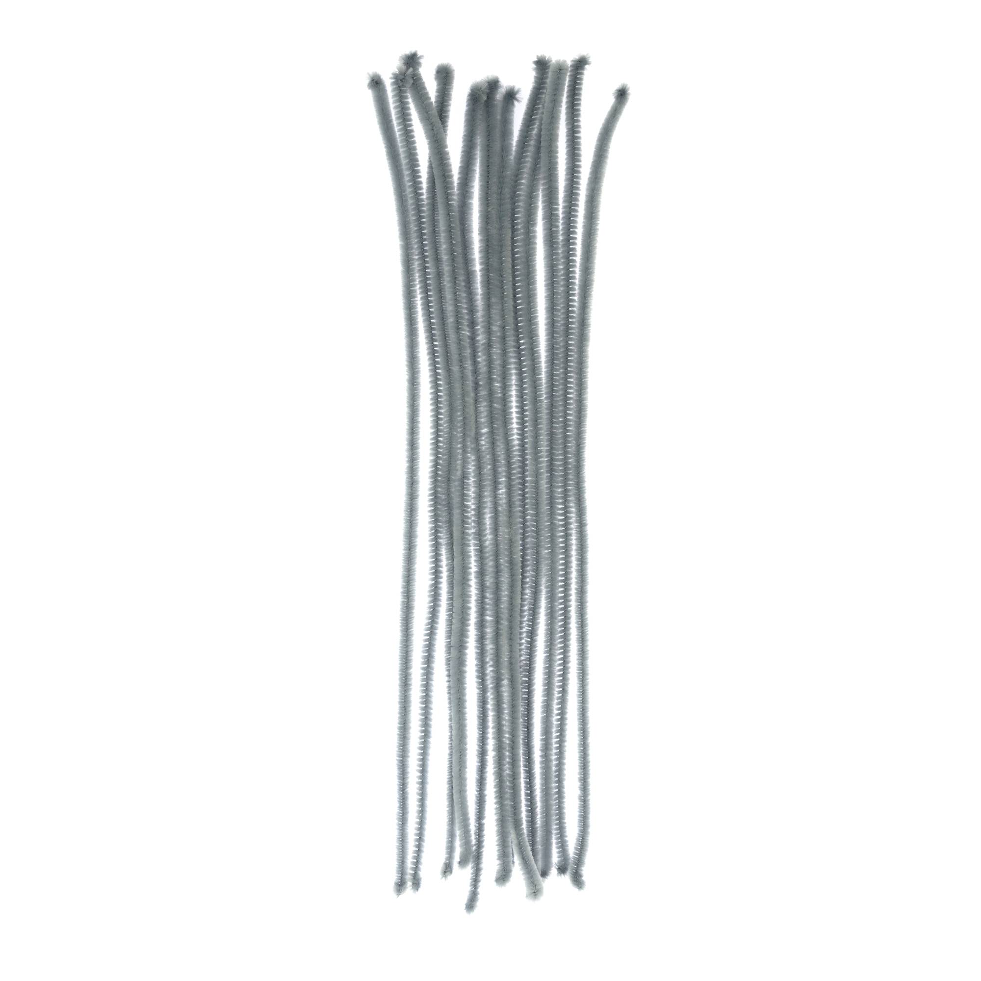 Grey Pipe Cleaners 12 Pack | Hobbycraft