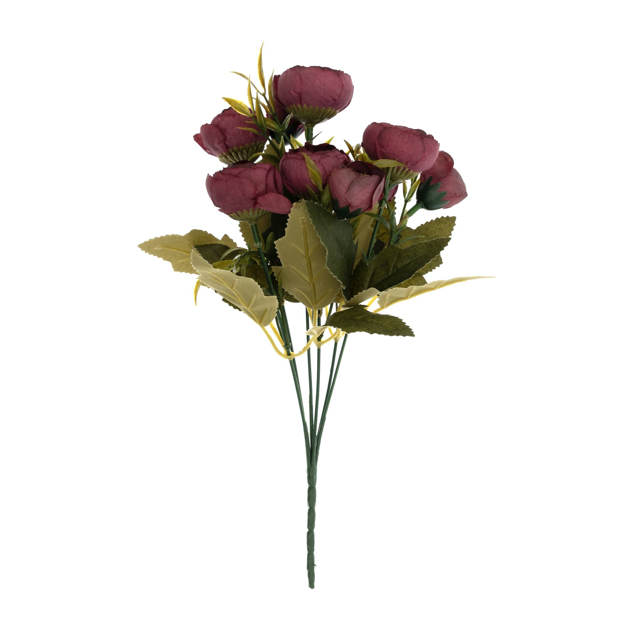 Burgundy Ranunculus Bush 31cm | Hobbycraft
