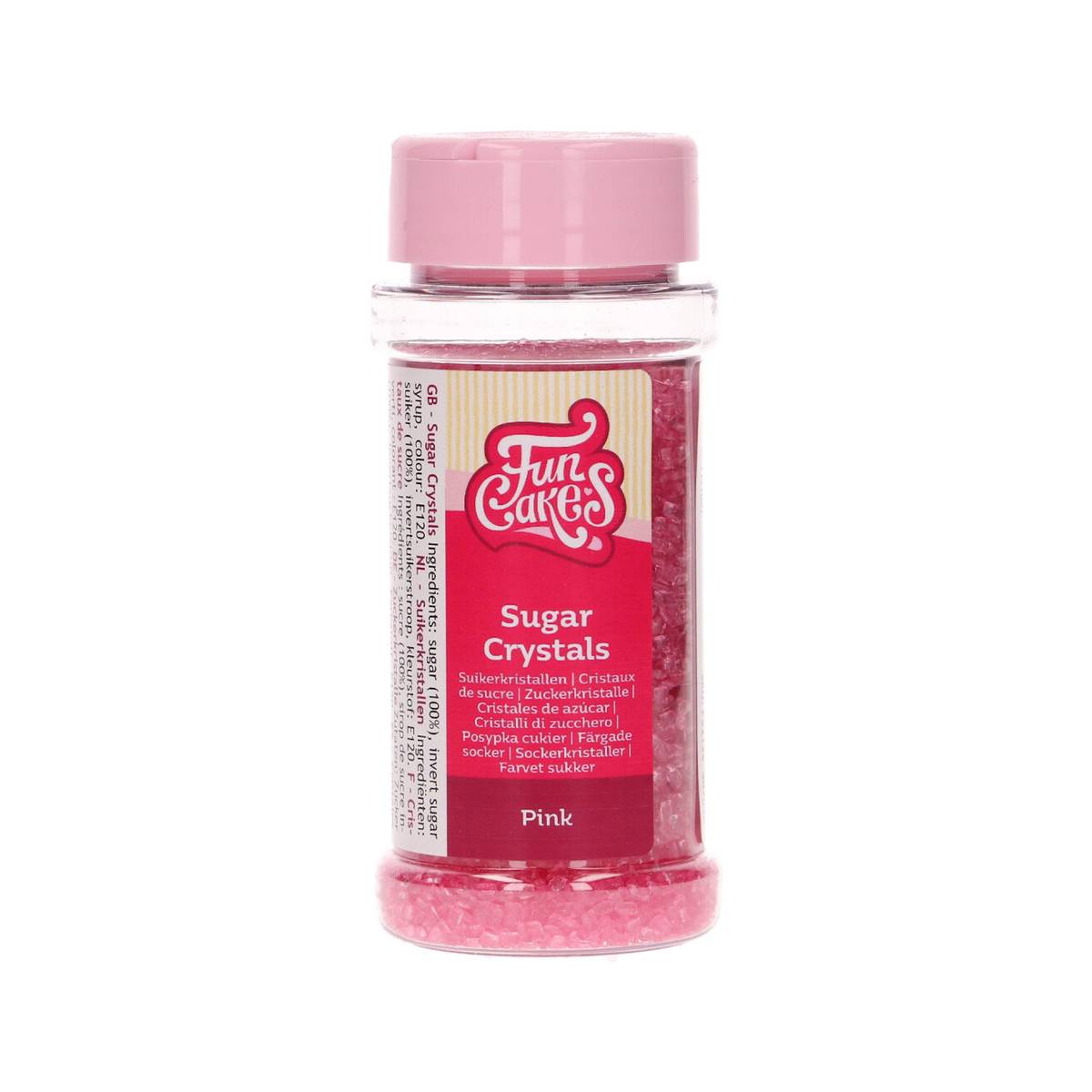 FunCakes Pink Sugar Crystals 80g | Hobbycraft