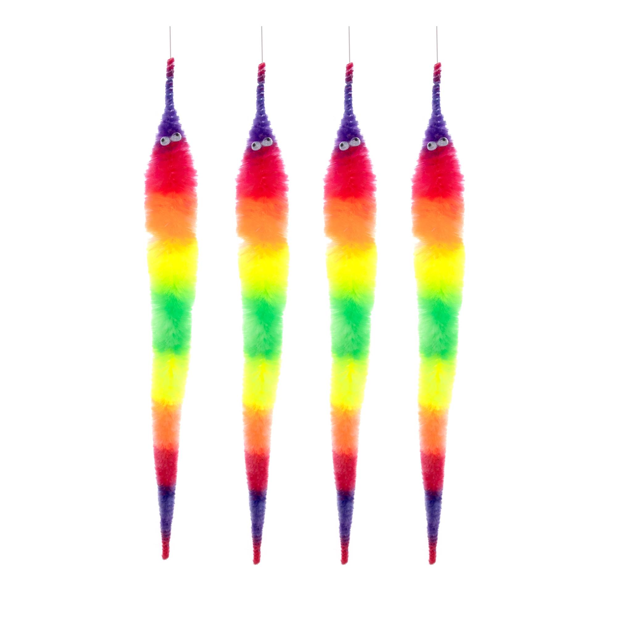 Rainbow Twisty Worms 4 Pack | Hobbycraft