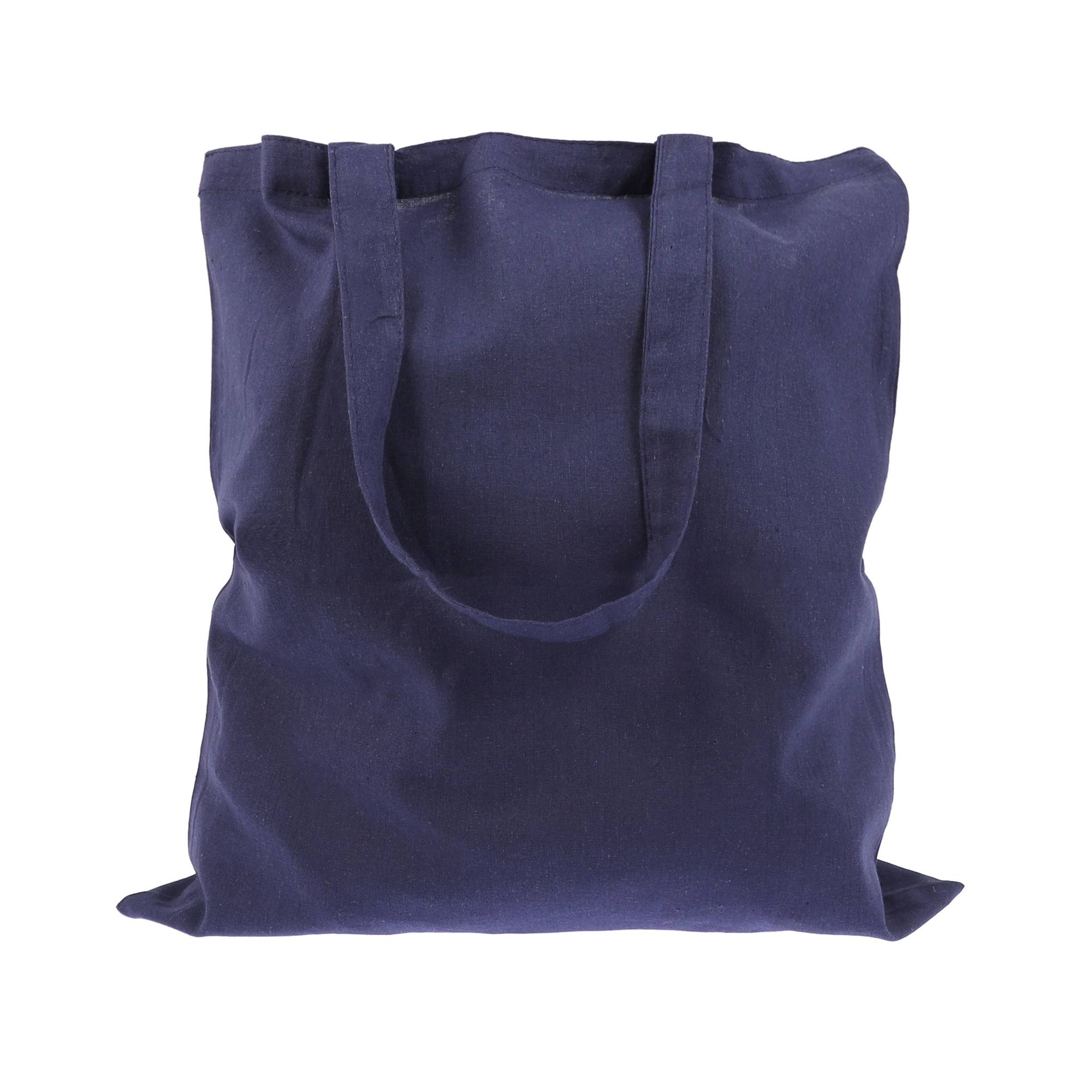 Navy Blue Cotton Tote Shopping Bag 40cm x 38cm | Hobbycraft