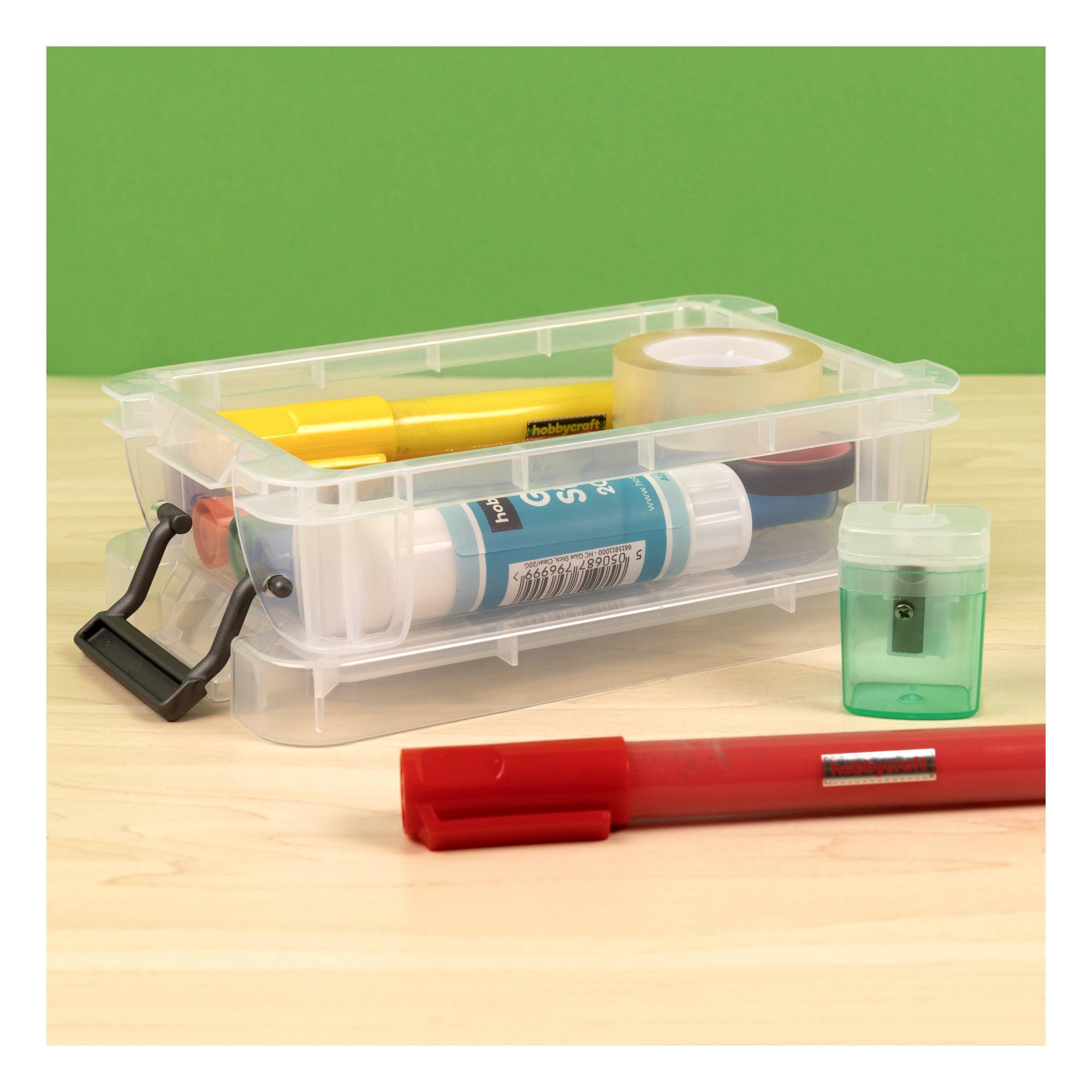 Whitefurze Allstore 0.55 Litre Clear Storage Box | Hobbycraft