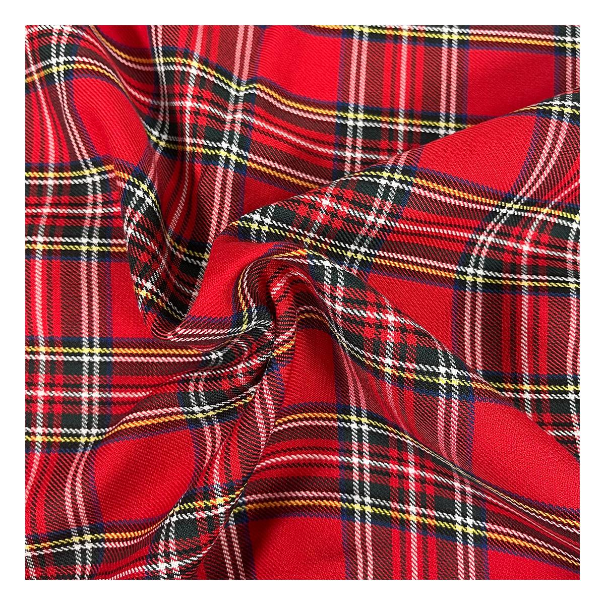 Royal Stewart Poly Viscose Tartan Fabric by the Metre | Hobbycraft