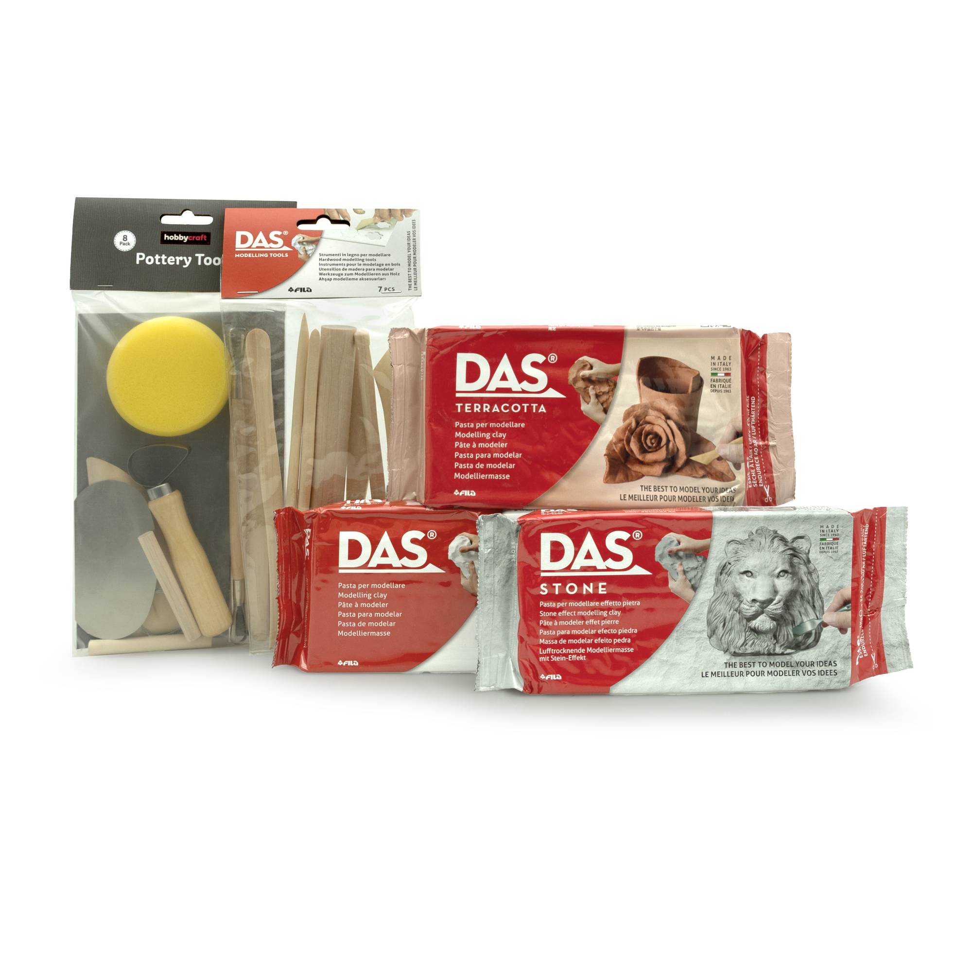DAS Air Drying Clay Modelling Bundle | Hobbycraft