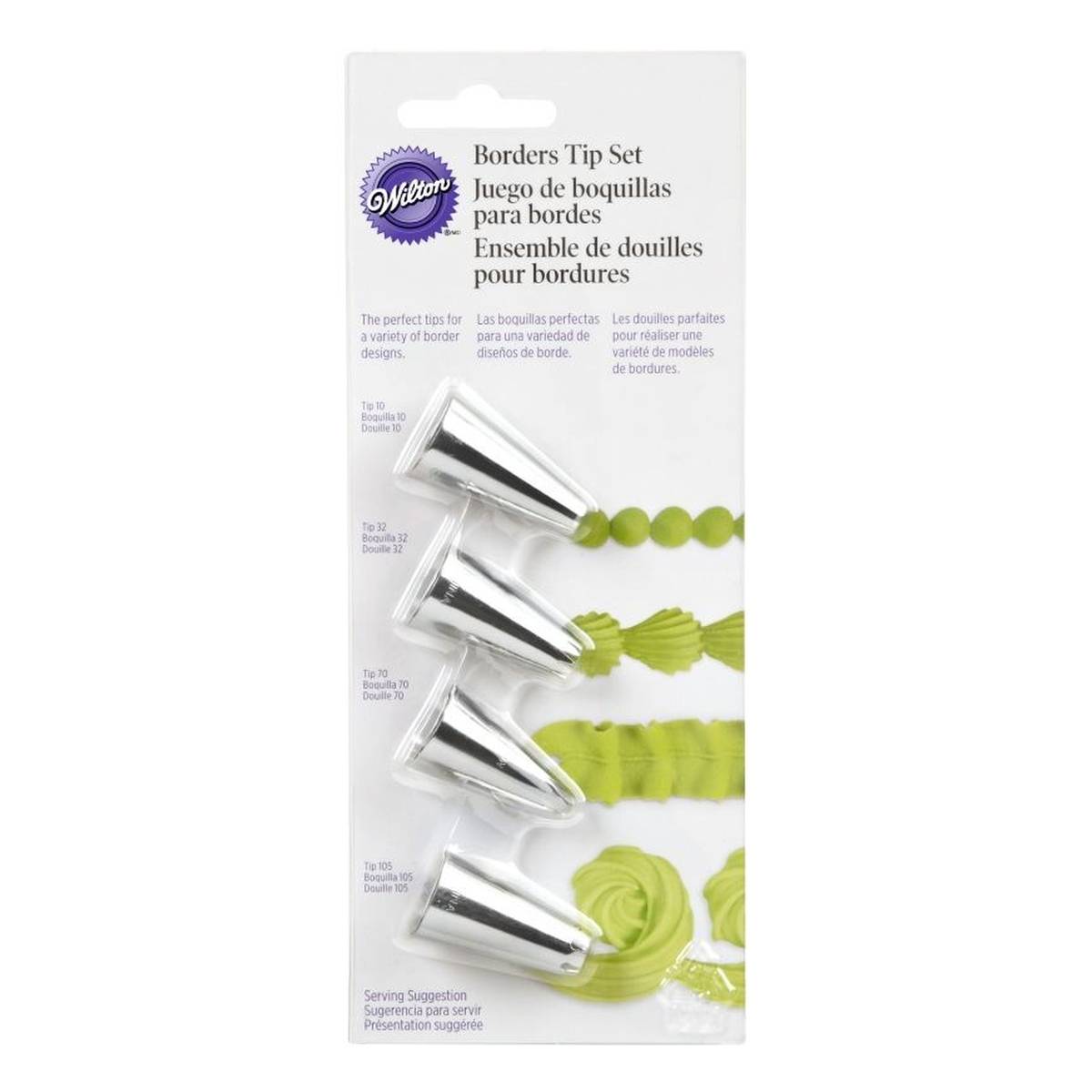 Wilton Borders Decorating Tips 4 Pack | Hobbycraft