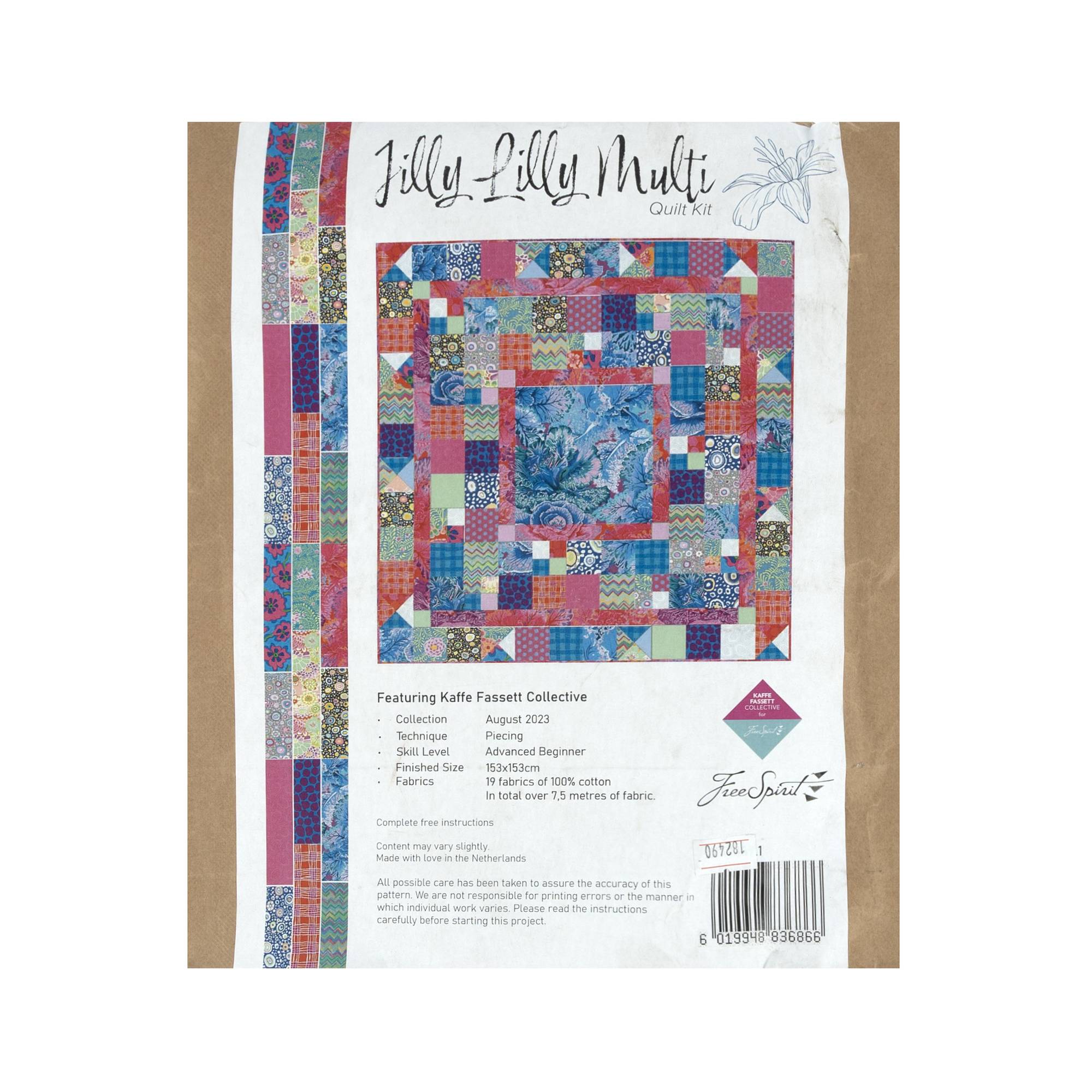 Kaffe Fassett Jilly Lilly Multi Quilt Kit | Hobbycraft