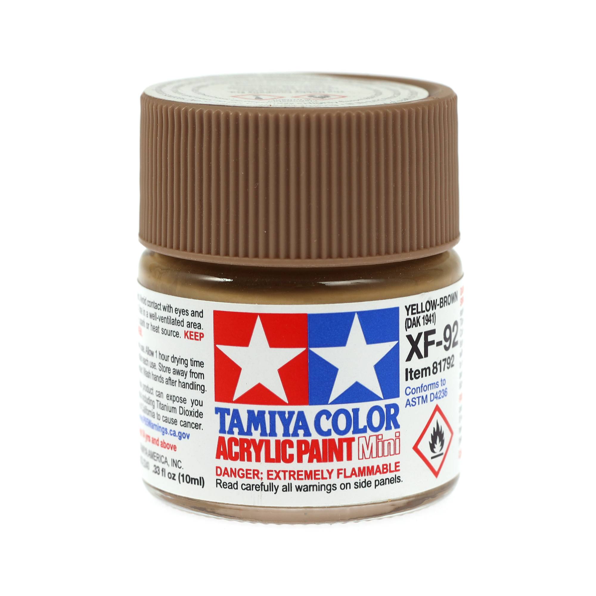 Tamiya Colour Yellow Brown DAK 1941 Acrylic Paint 10ml (XF-92) | Hobbycraft