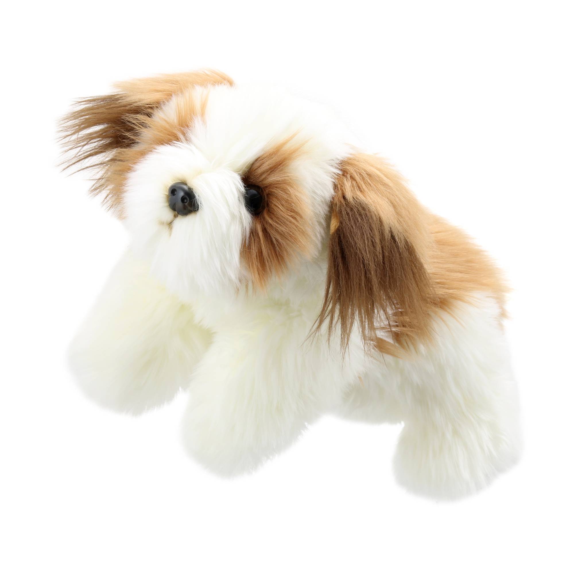Full-Bodied Brown and White Dog Puppet | Hobbycraft