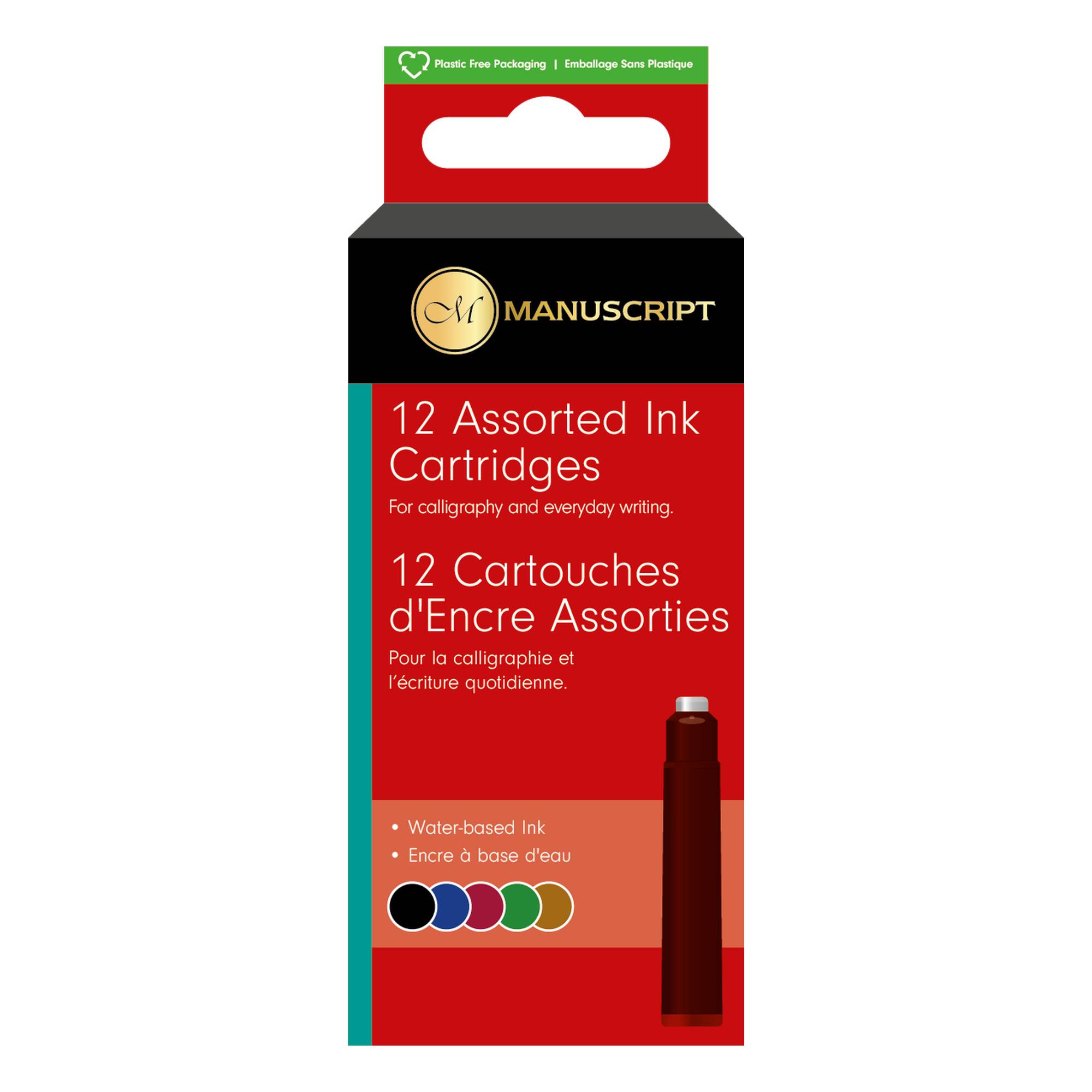 Manuscript Calligraphy Assorted Ink Cartridges 12 Pack | Hobbycraft