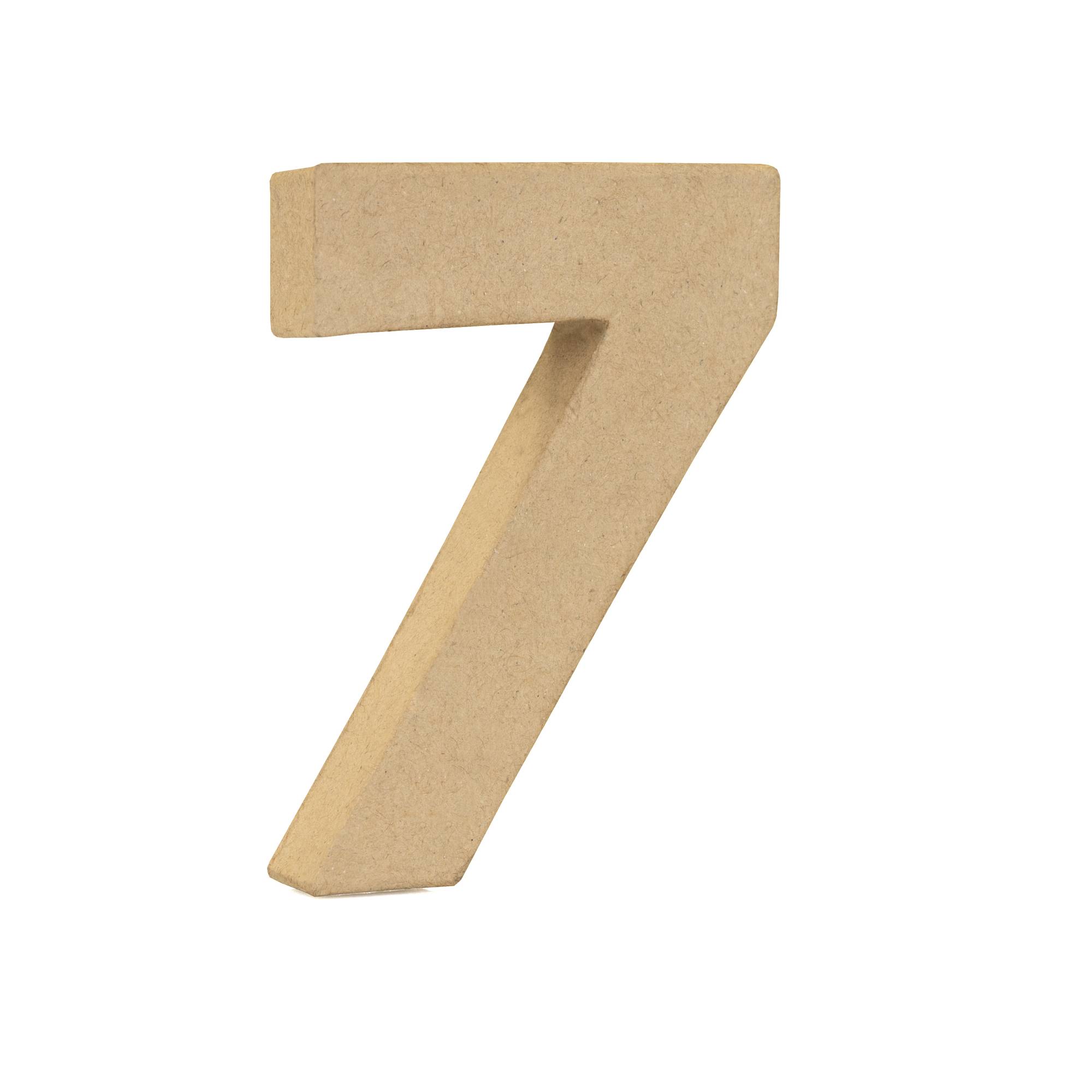 Mini Mache Number 7 10cm | Hobbycraft