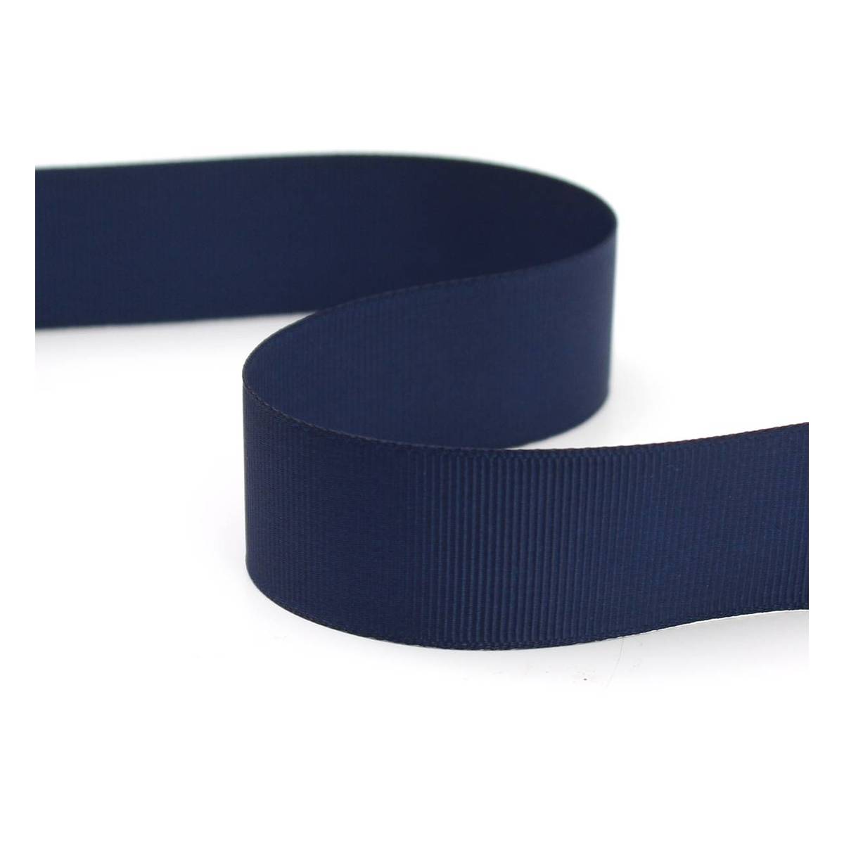 Navy Blue Grosgrain Ribbon 25mm x 5m | Hobbycraft