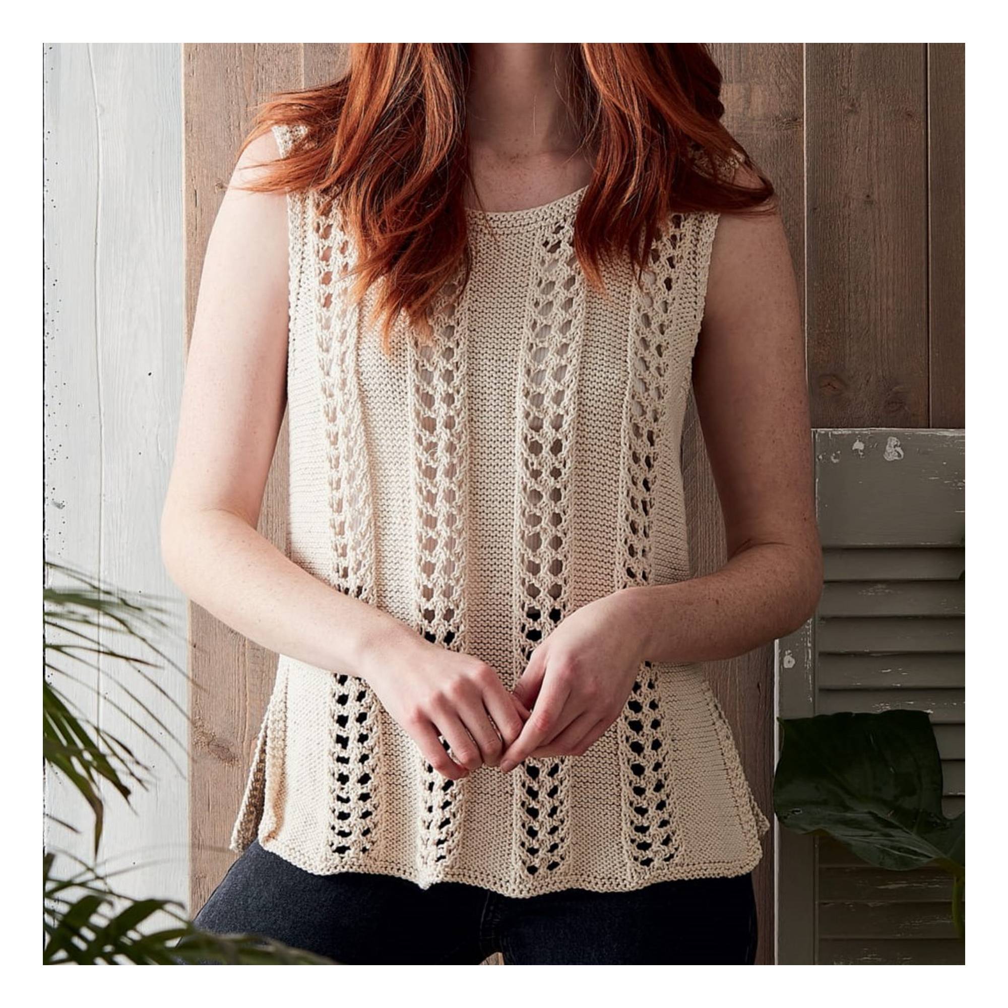 Knitcraft Pointelle Vest Digital Pattern 0263 | Hobbycraft