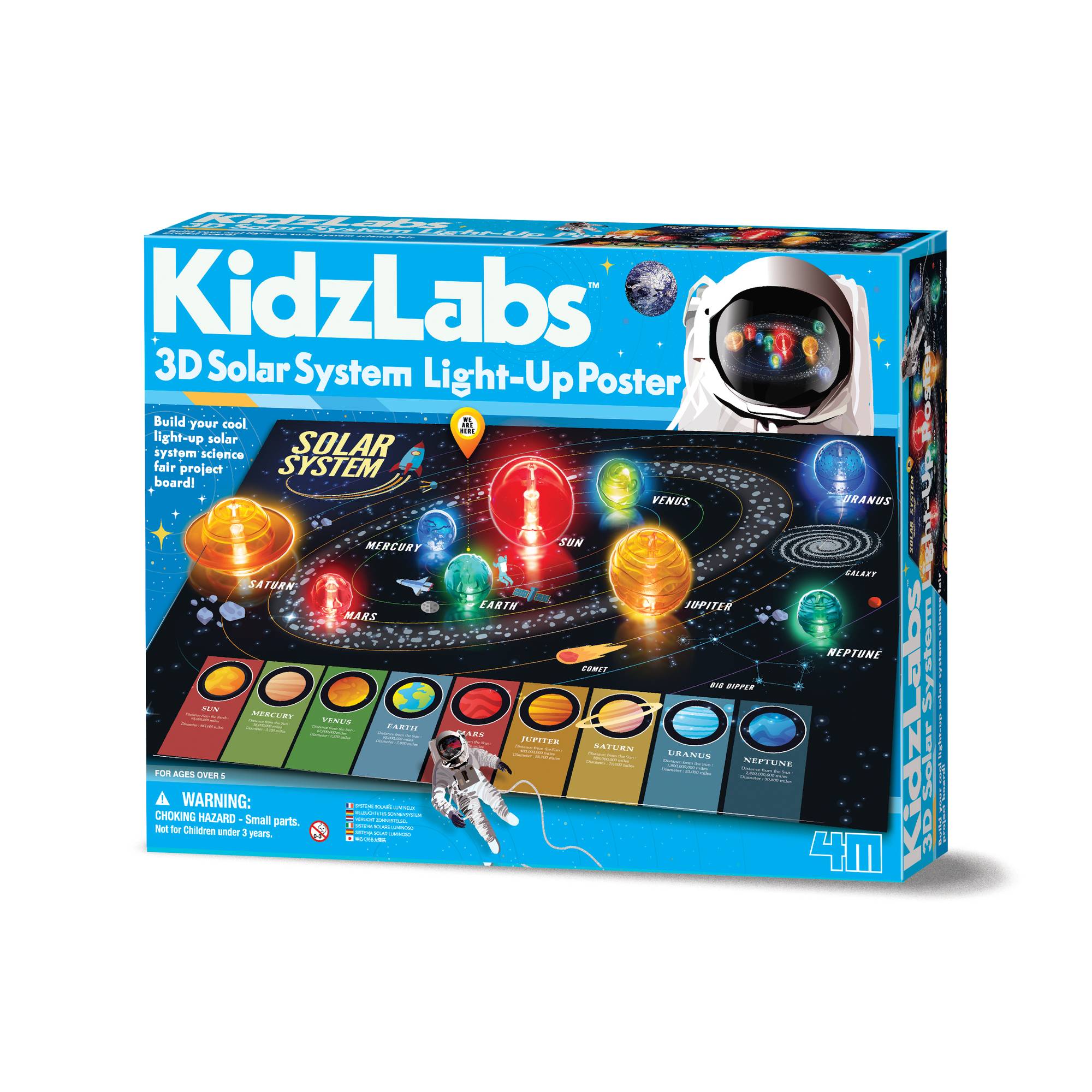 KidzLabs 3D Solar System Light-Up Poster | Hobbycraft