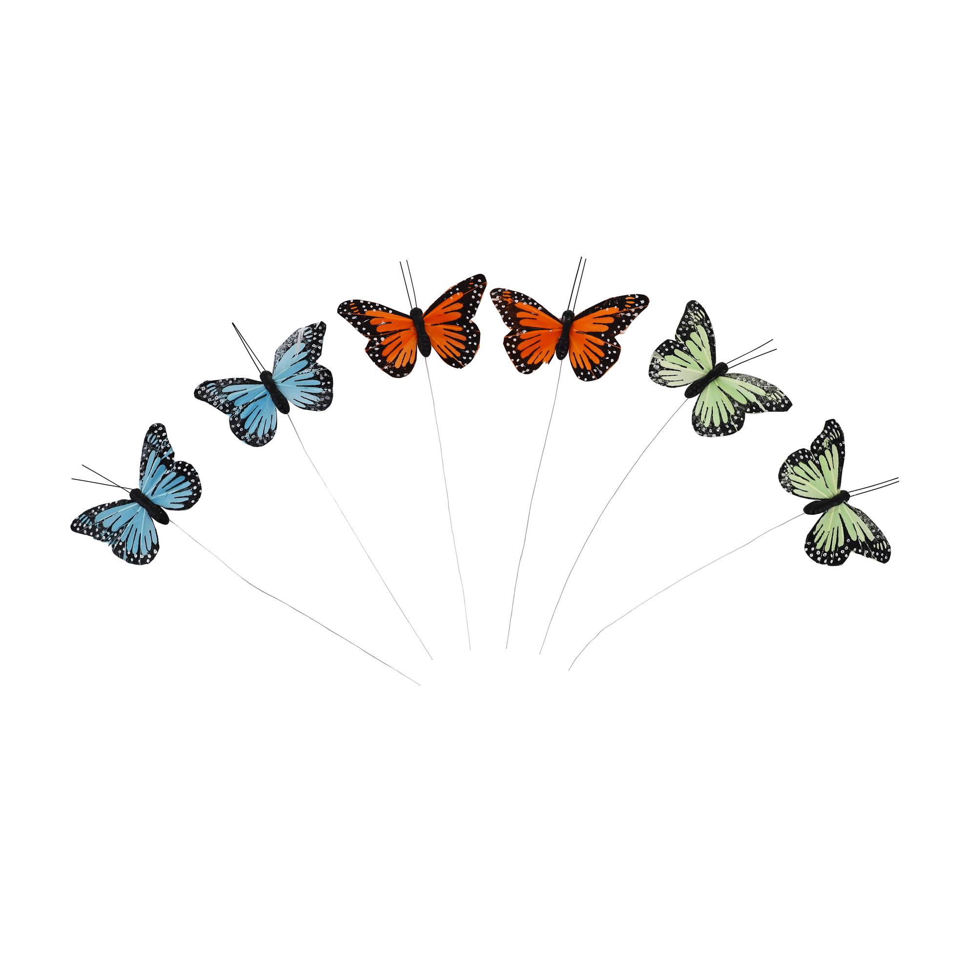 Butterflies on Wire 6 Pack | Hobbycraft