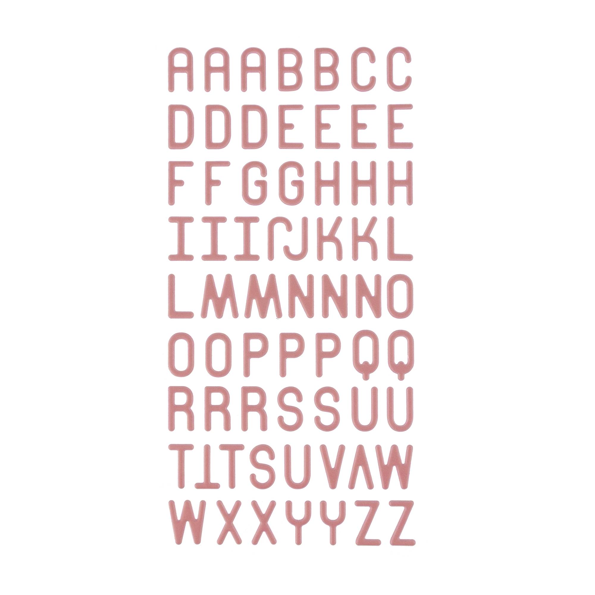 Pink Puffy Alphabet Stickers | Hobbycraft