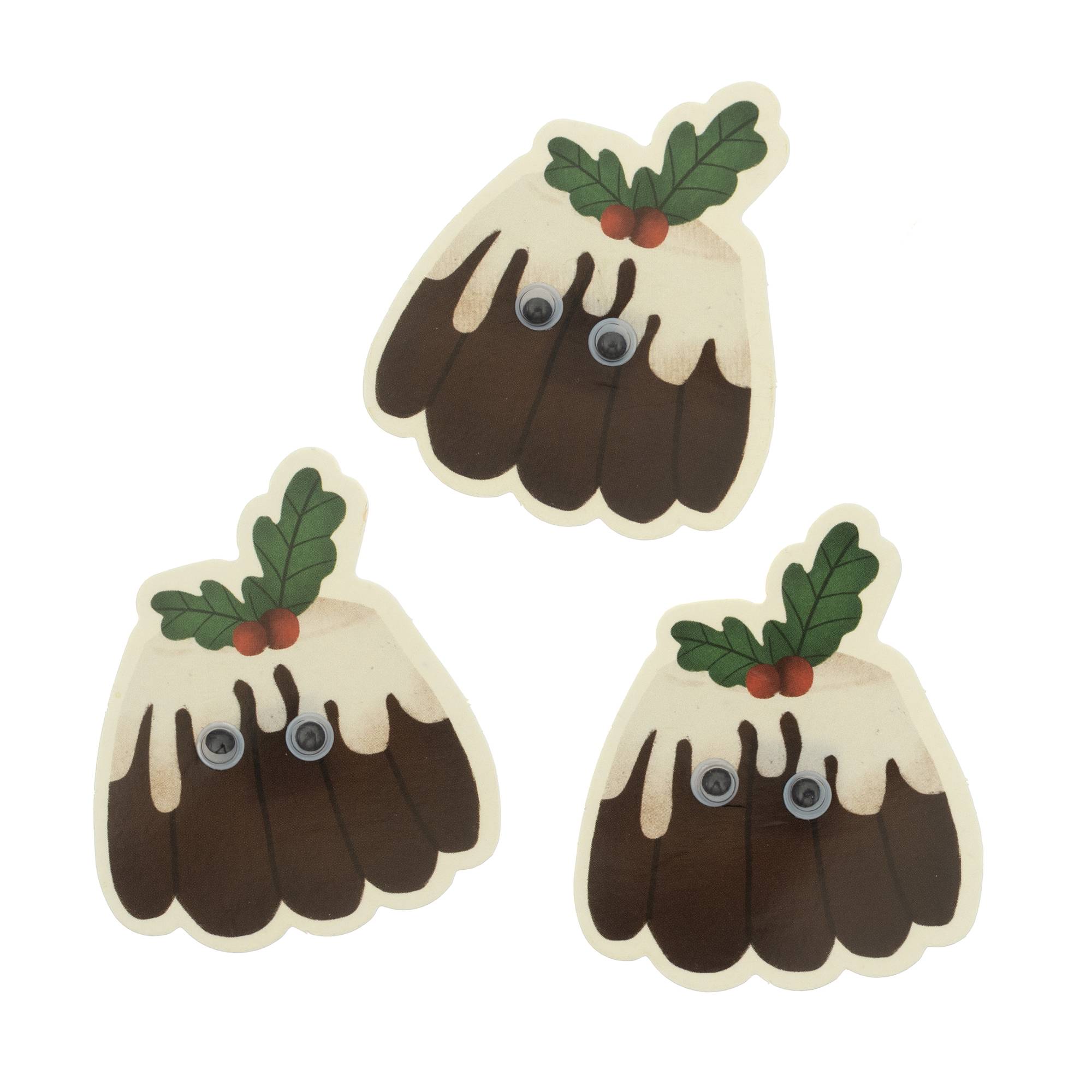 Christmas Pudding Card Toppers 3 Pack | Hobbycraft