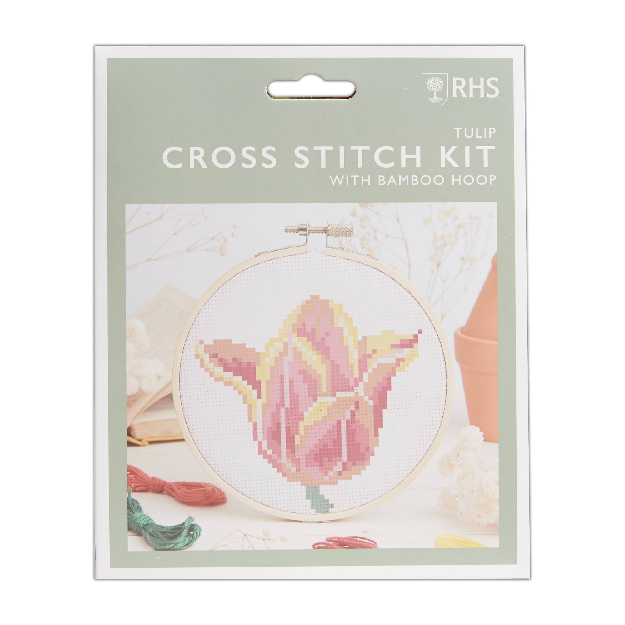 RHS Tulip Cross Stitch Kit 5 Inches | Hobbycraft
