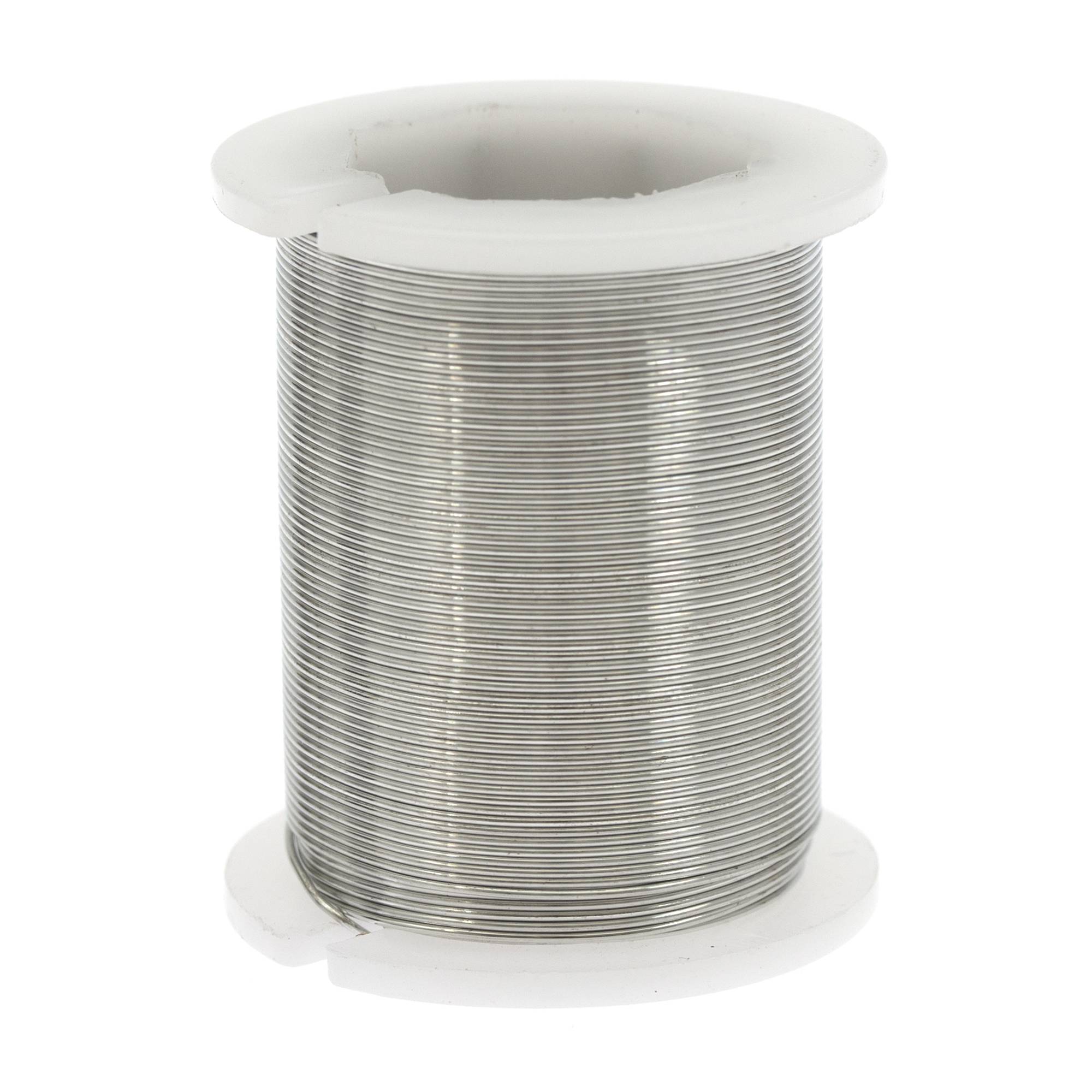 Silver 24 Gauge Beading Wire 20m | Hobbycraft