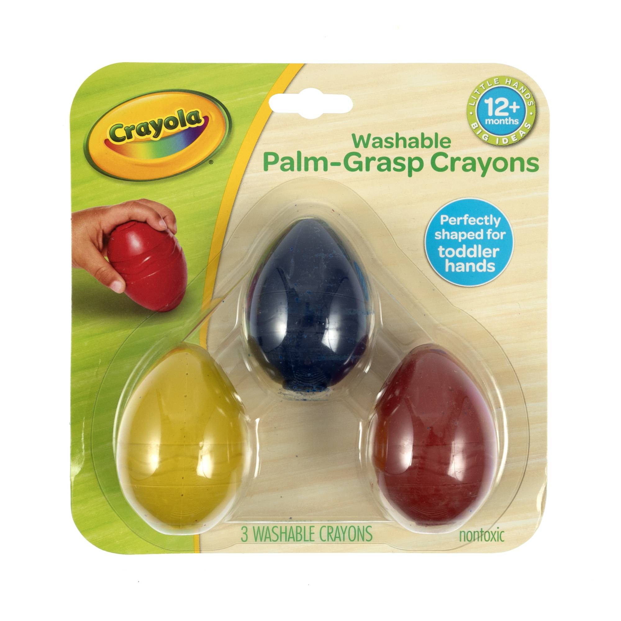Crayola Washable Palm-Grasp Crayons 3 Pack | Hobbycraft