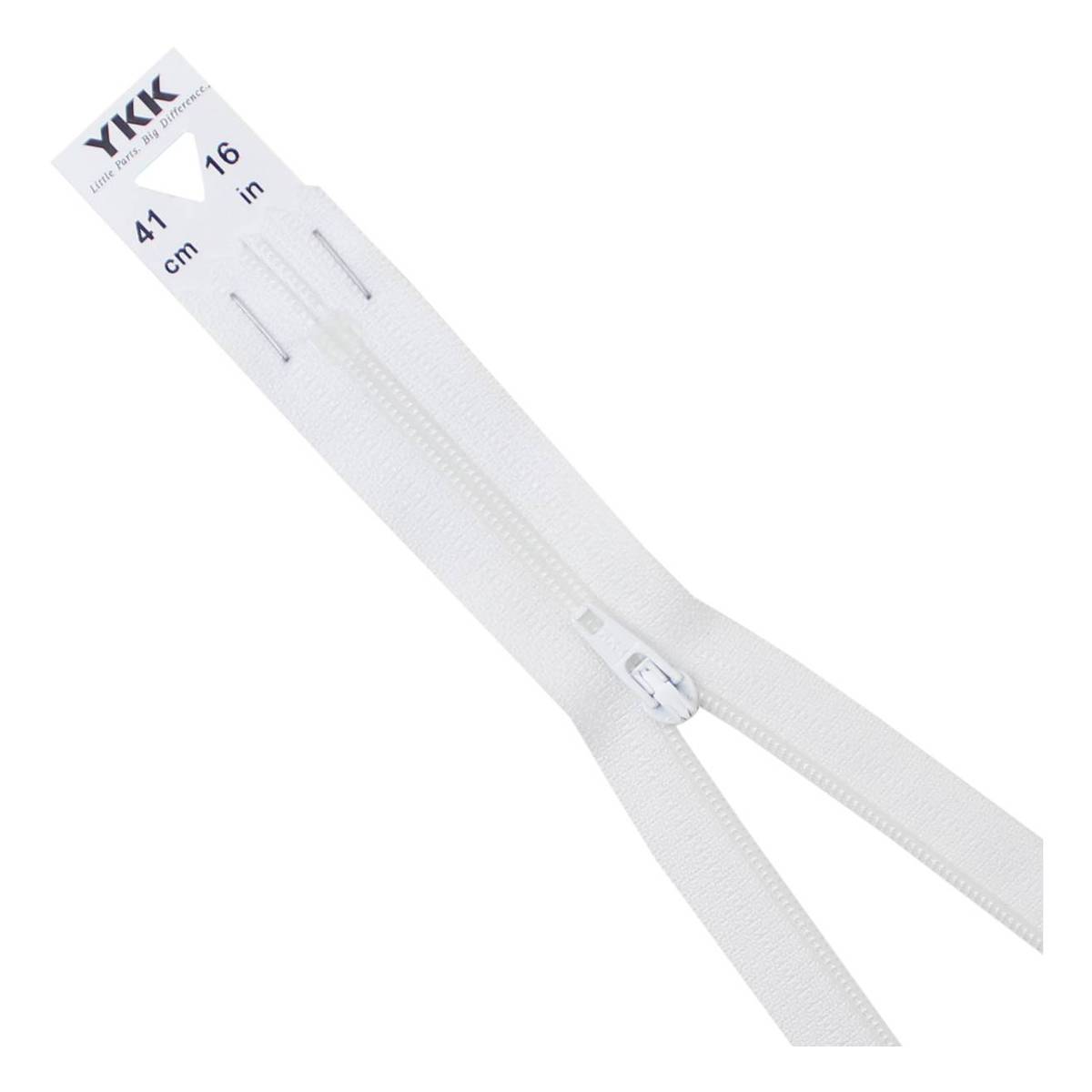 YKK White Dress and Skirt Zip 41cm | Hobbycraft