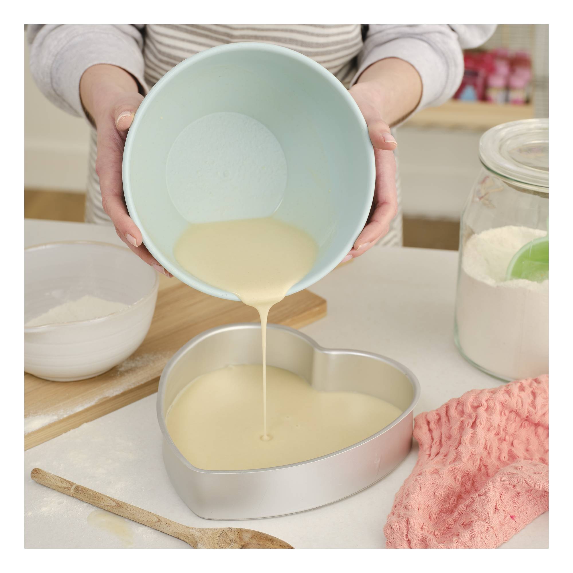 Whisk Heart Aluminium Cake Tin 8 x 2 Inches | Hobbycraft