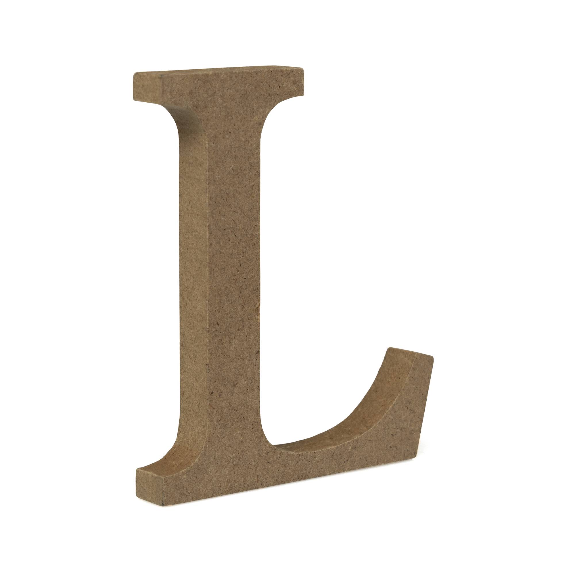 MDF Wooden Letter L 8cm | Hobbycraft