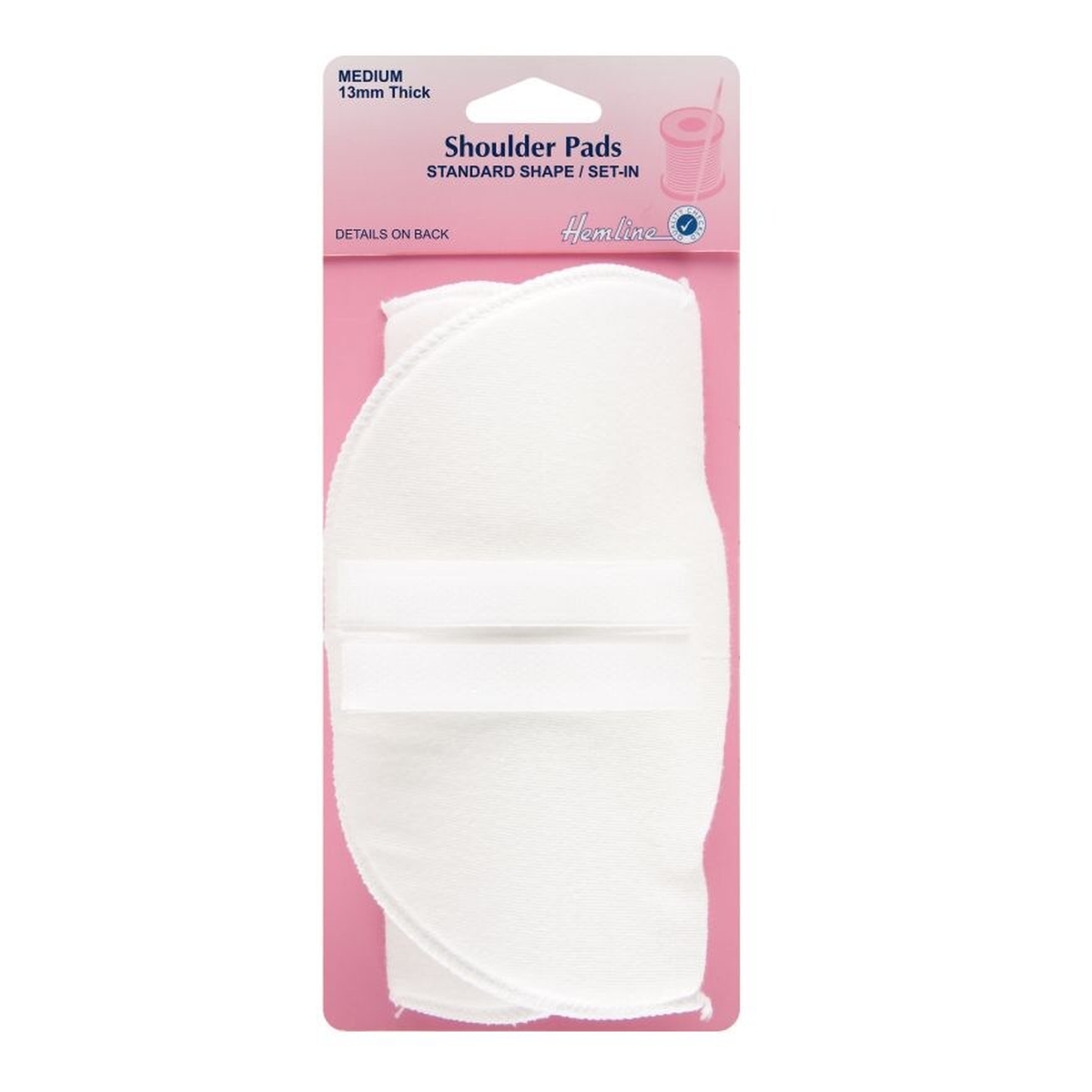 Hemline White Set-In Shoulder Pads 15cm x 10cm 2 Pack | Hobbycraft