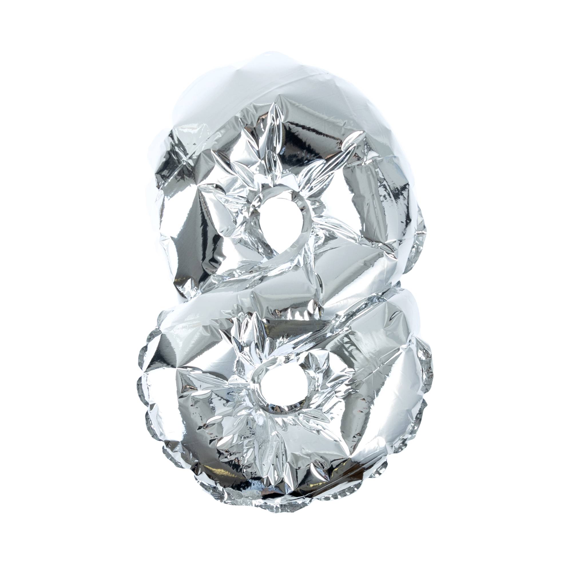 Silver Foil Number 8 Balloon | Hobbycraft
