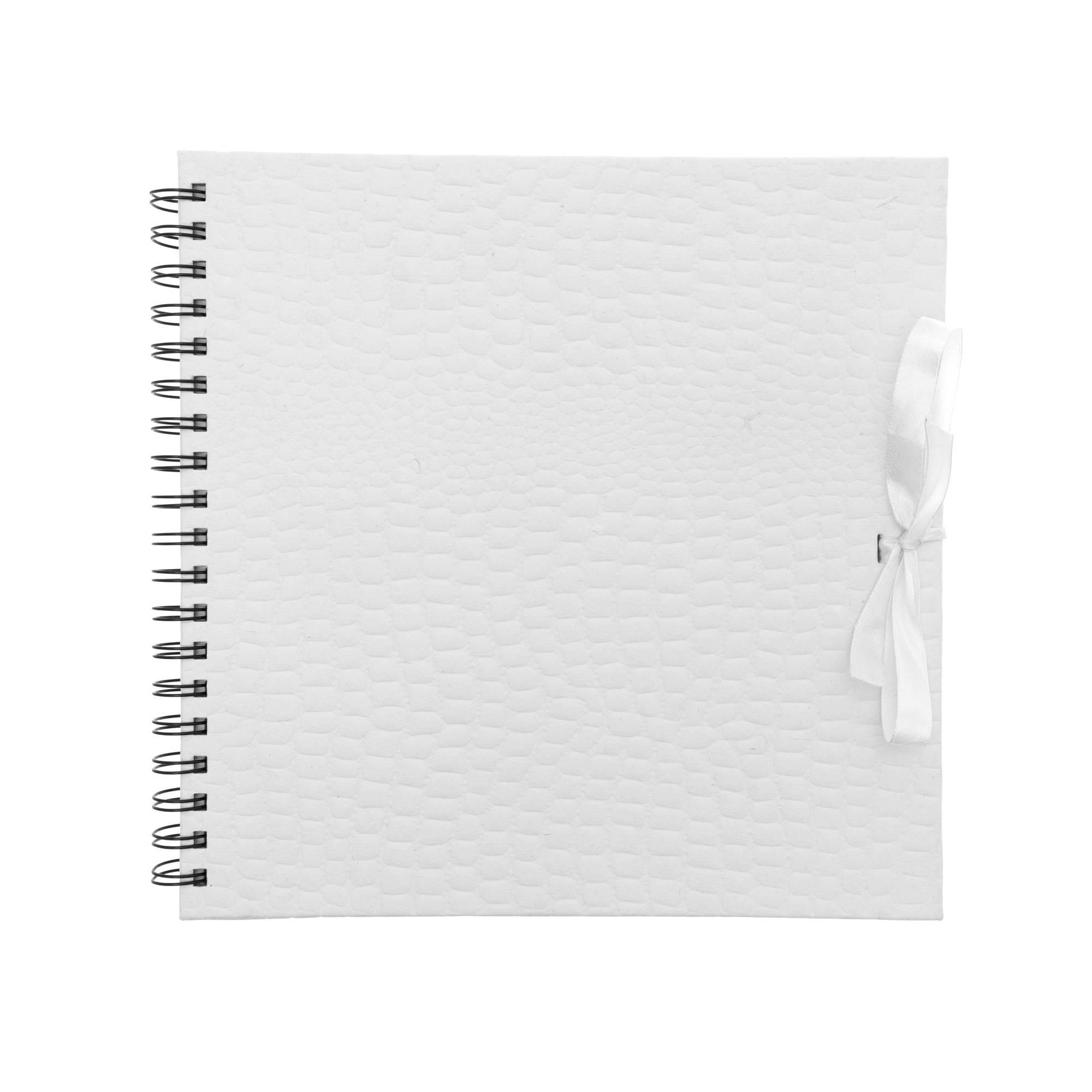 Faux White Snakeskin Scrapbook 10 x 10 Inches | Hobbycraft