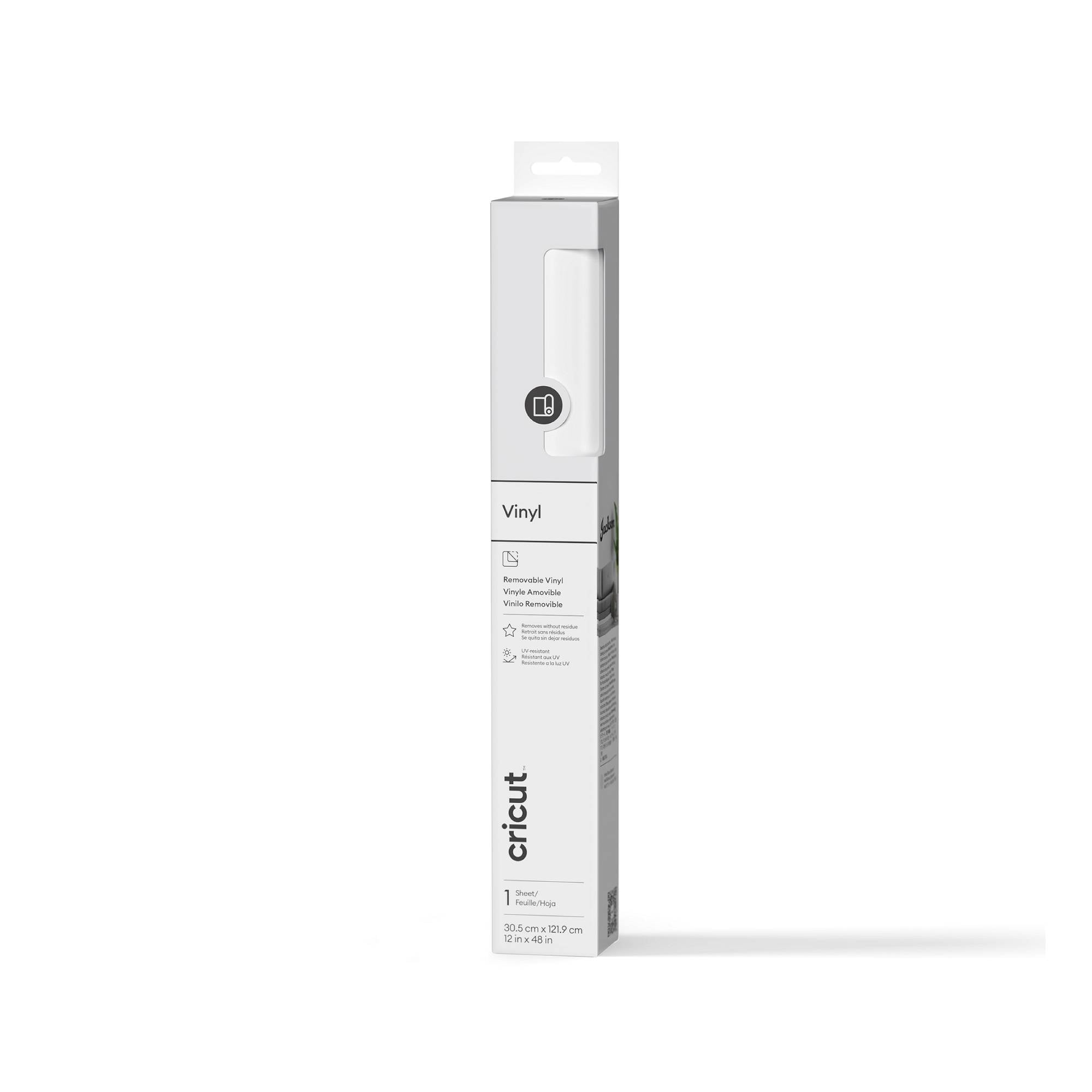 Cricut White Premium Removable Vinyl 12 x 48 Inches | Hobbycraft