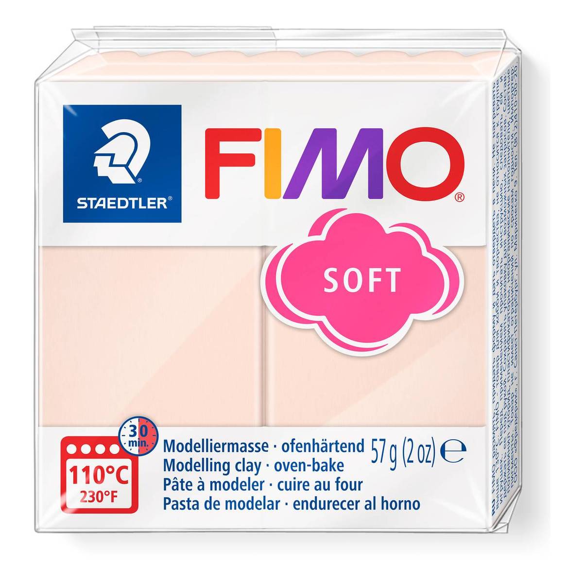 Fimo Soft Pale Pink Modelling Clay 57g | Hobbycraft