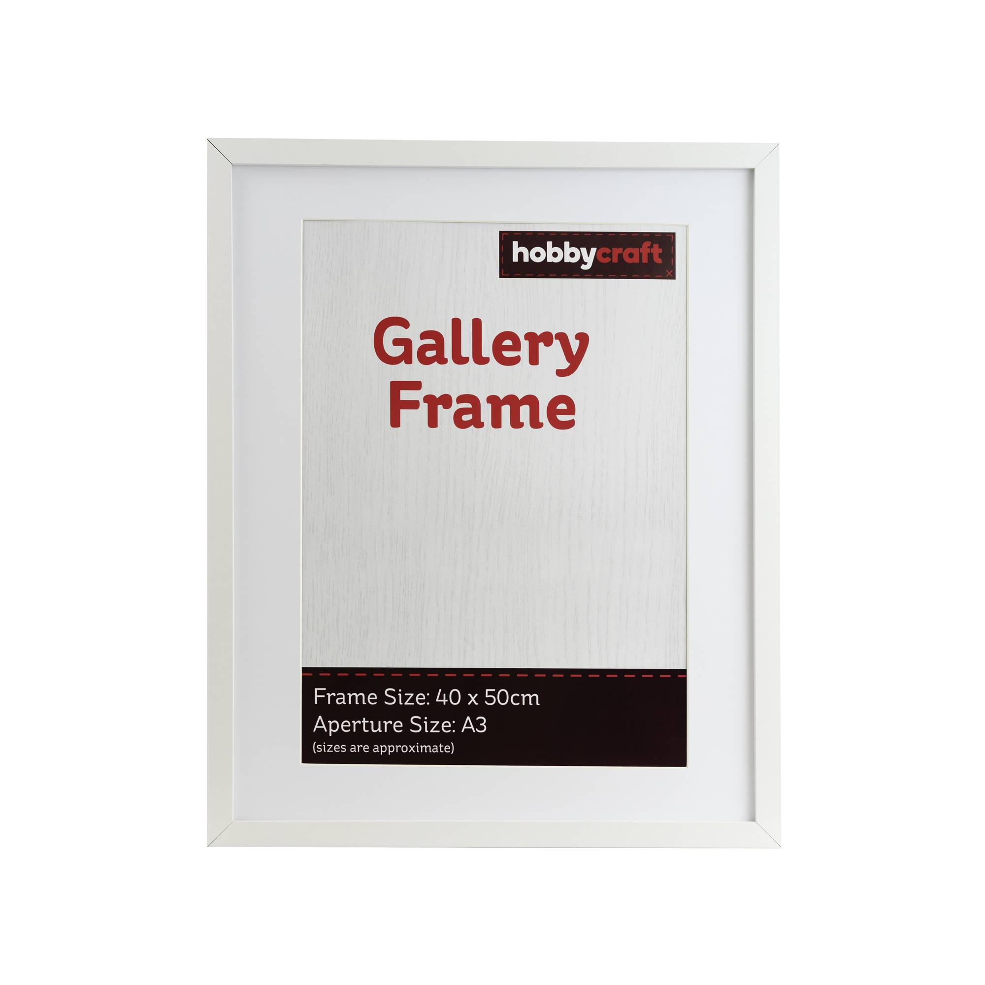 White Gallery Frame 40cm x 50cm | Hobbycraft