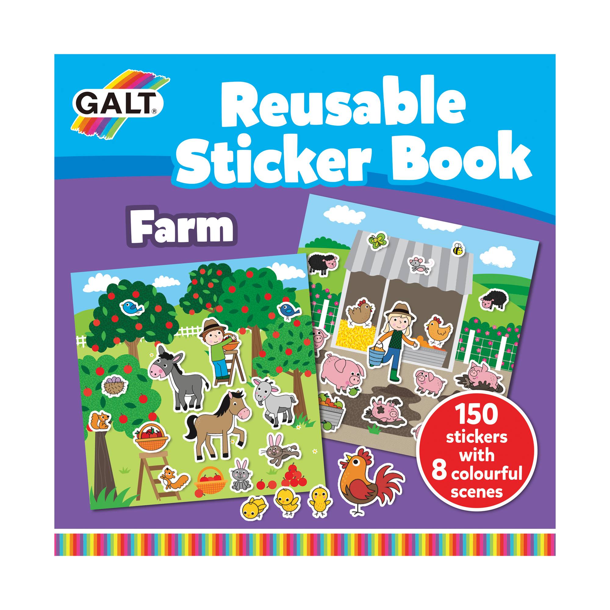 Galt Farm Reusable Sticker Book | Hobbycraft