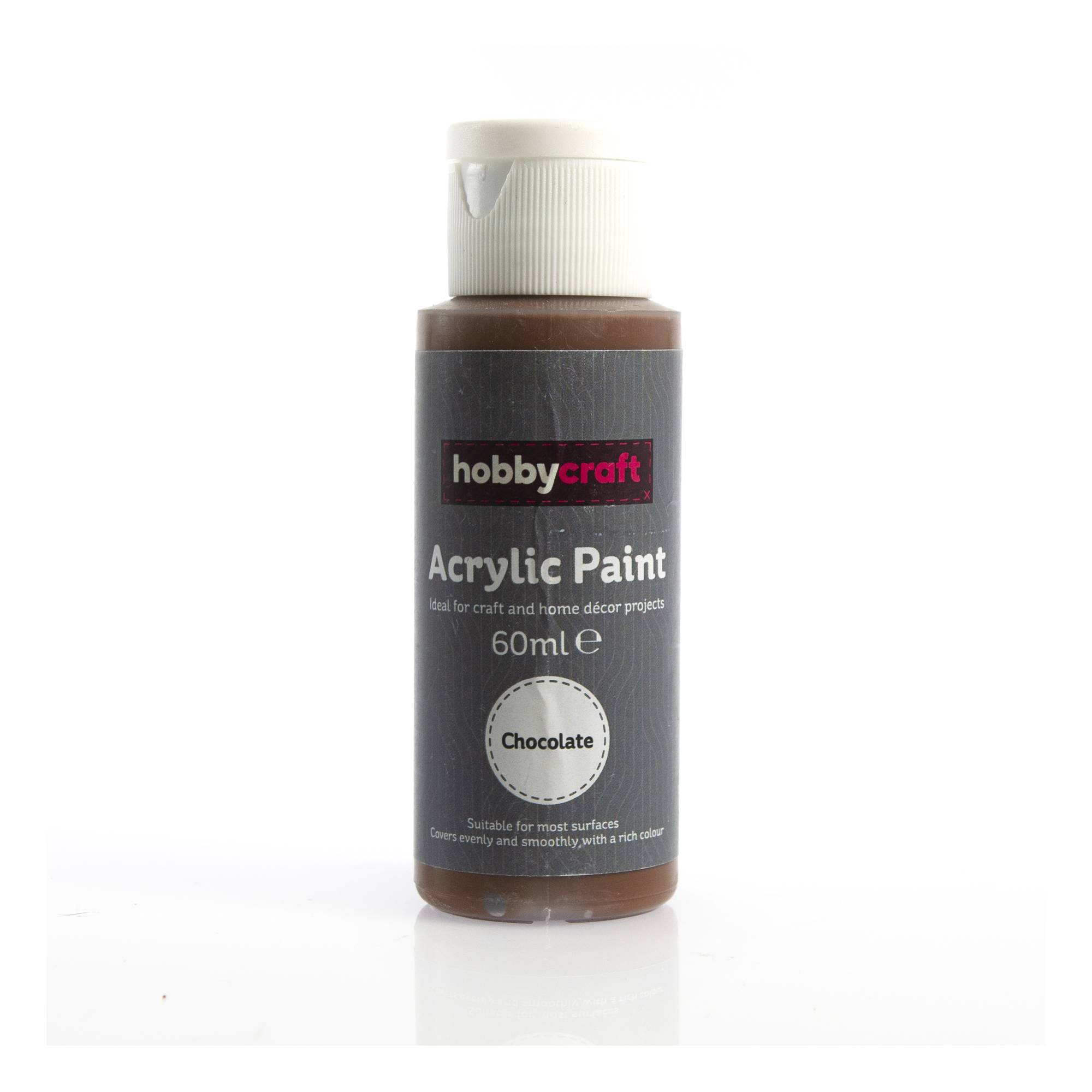 Chocolate Acrylic Craft Paint 60ml | Hobbycraft