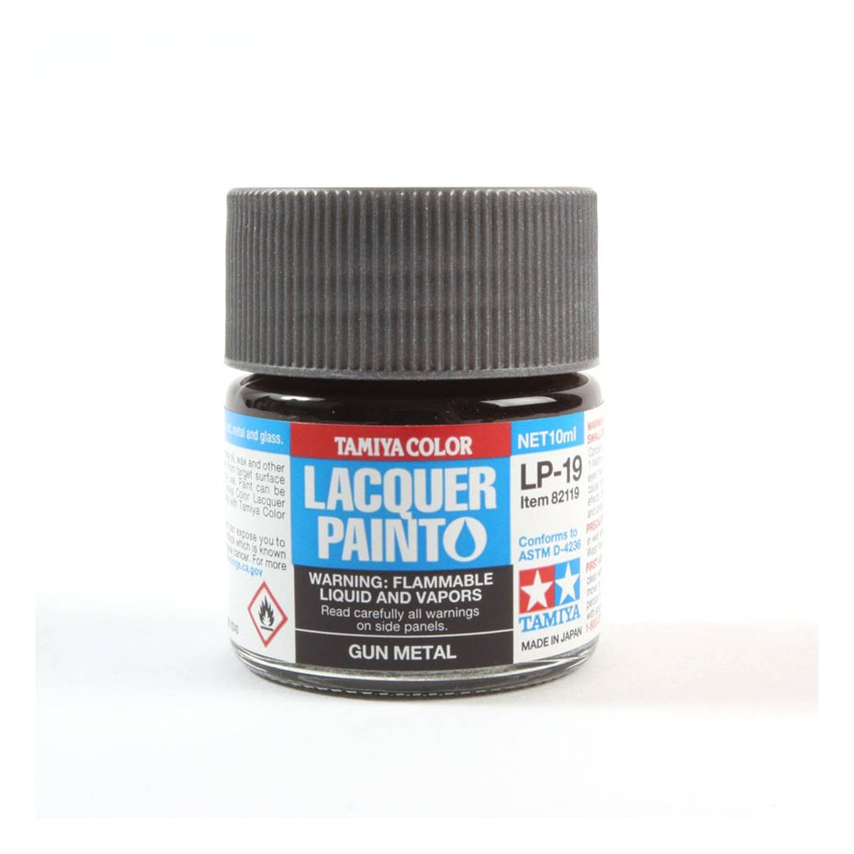Tamiya Gunmetal Grey Lacquer Paint 10ml (LP-19) | Hobbycraft
