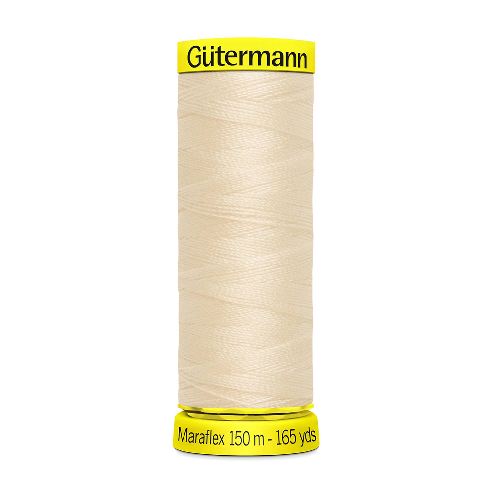 Gutermann Cream Maraflex Stretchy Sewing Thread 150m (169) | Hobbycraft