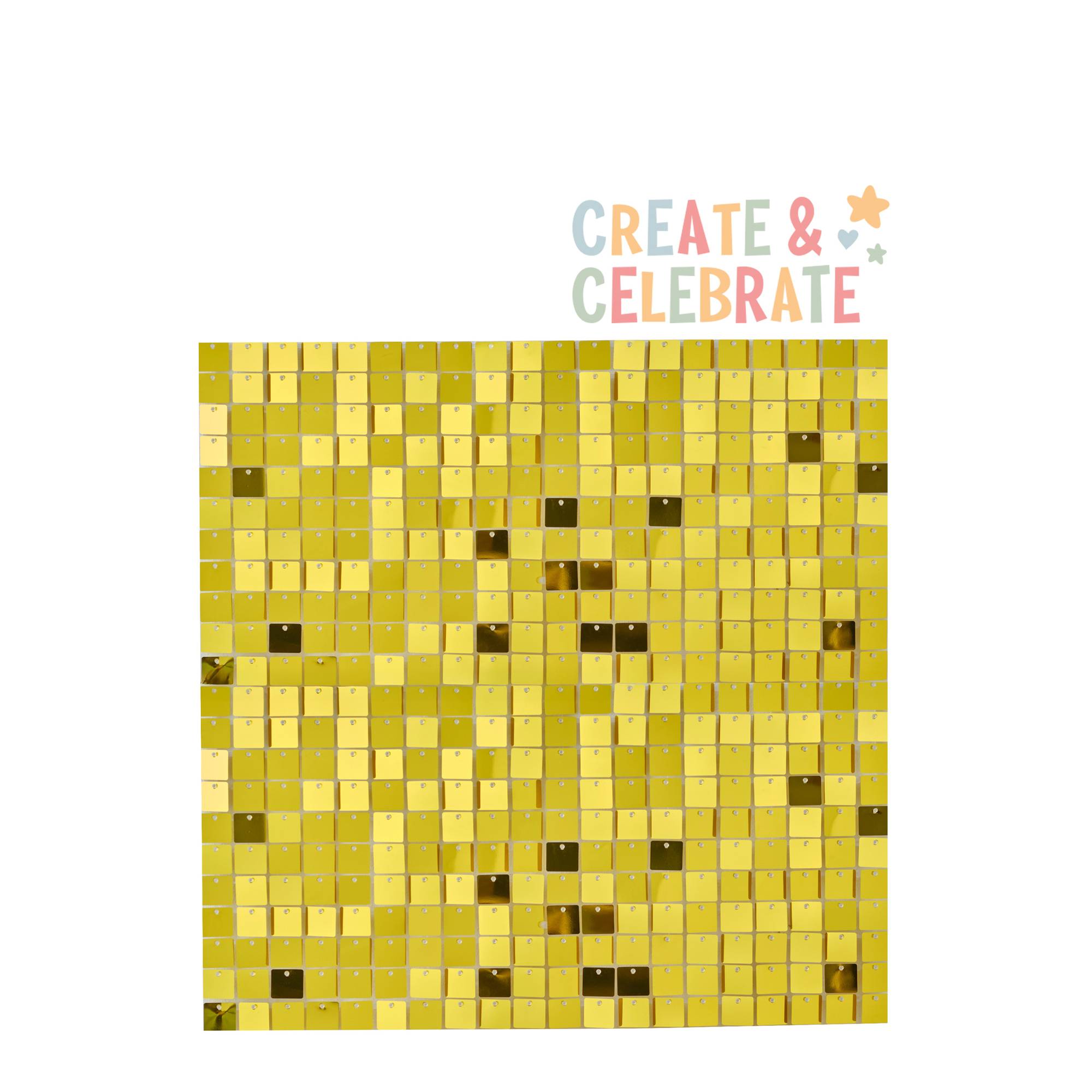 Create & Celebrate Gold Shimmer Wall Tiles 4 Pack | Hobbycraft