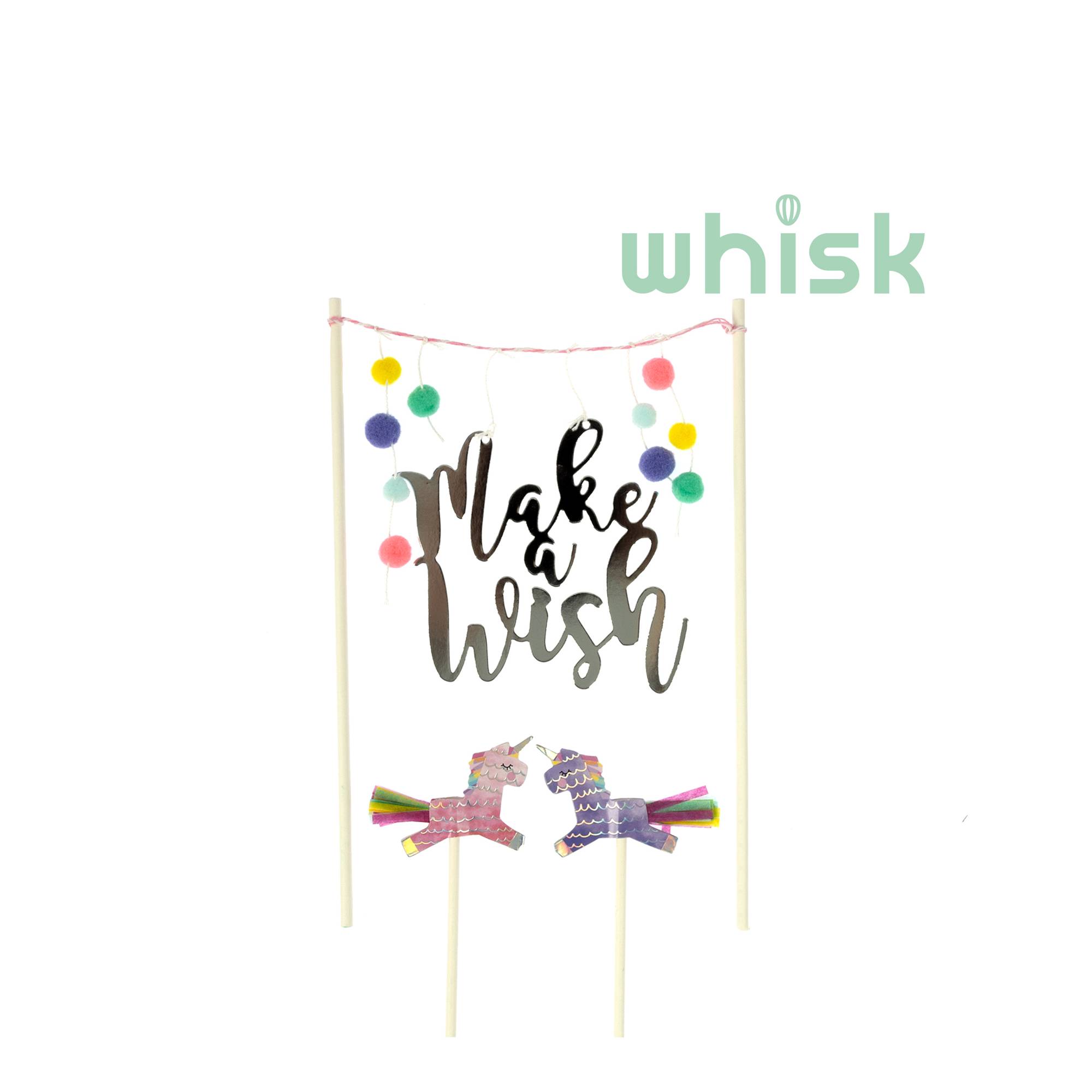 Whisk Make a Wish Cake Toppers 3 Pieces | Hobbycraft