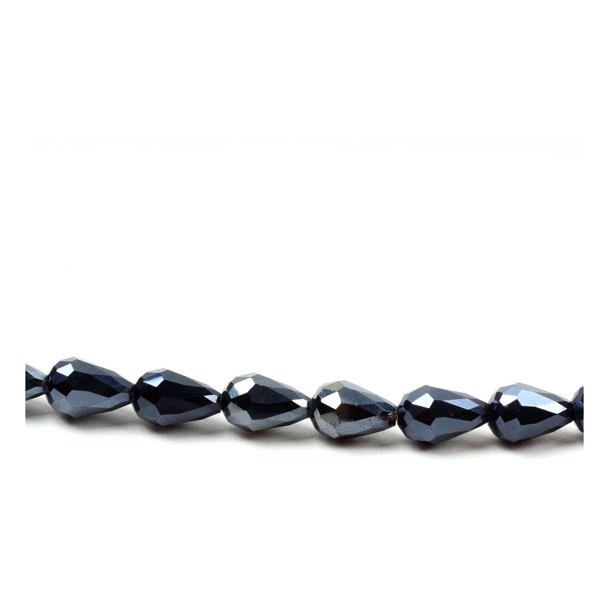 Dark Blue Crystal Drop Bead String 13 Pieces | Hobbycraft