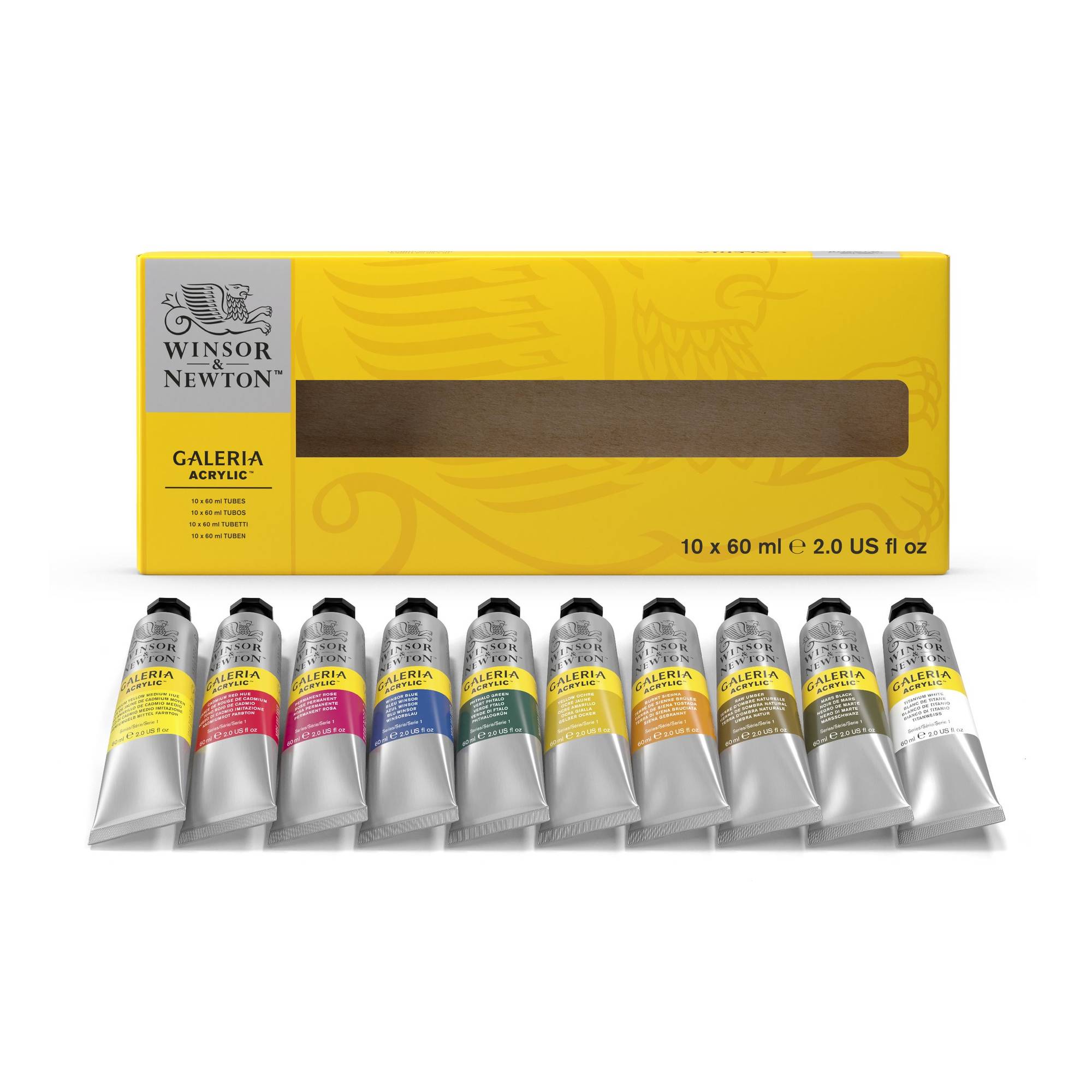 Winsor & Newton Galeria Acrylic Paint 60ml 10 Pack | Hobbycraft