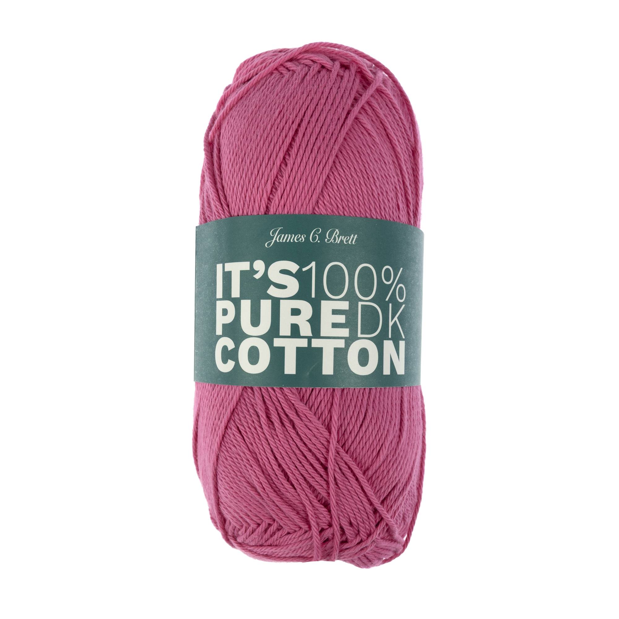 James C Brett Raspberry It’s Pure Cotton Yarn 100g | Hobbycraft