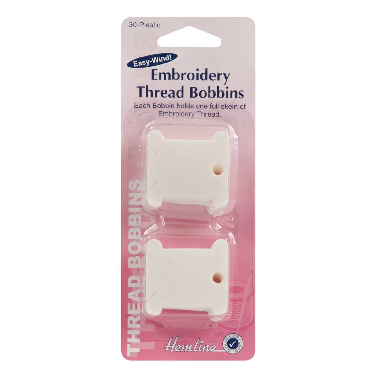 Plastic Thread Bobbins 30 Pack | Hobbycraft