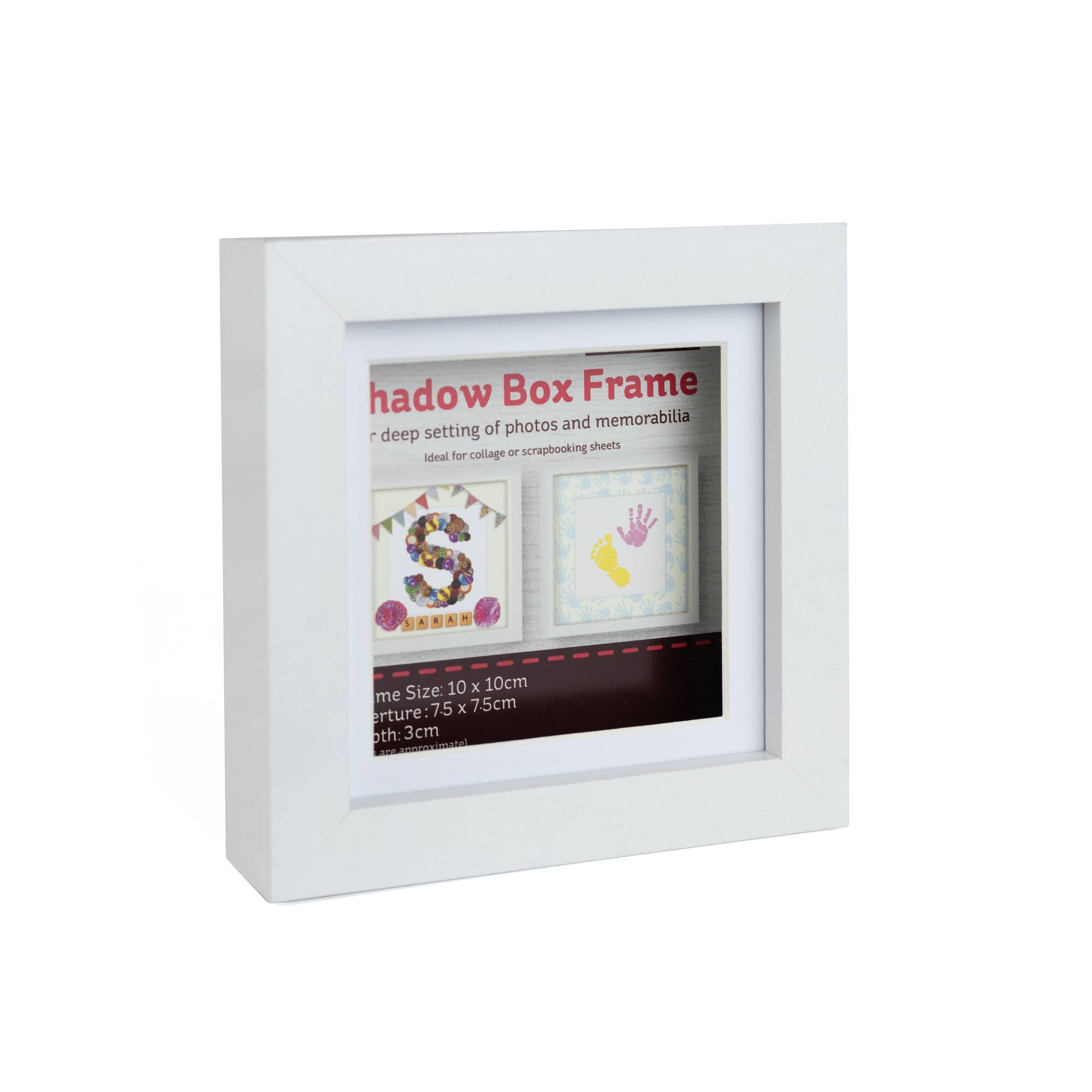 White Shadow Box Frame 10cm x 10cm | Hobbycraft