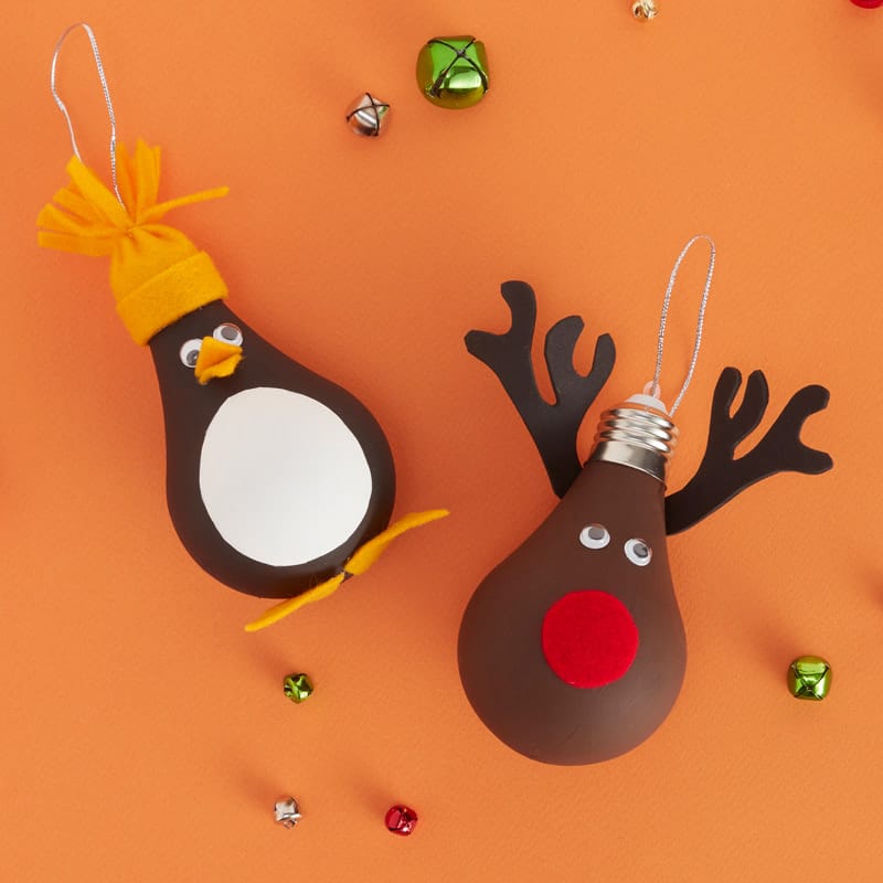 How to Make Christmas Character Lightbulbs | Hobbycraft