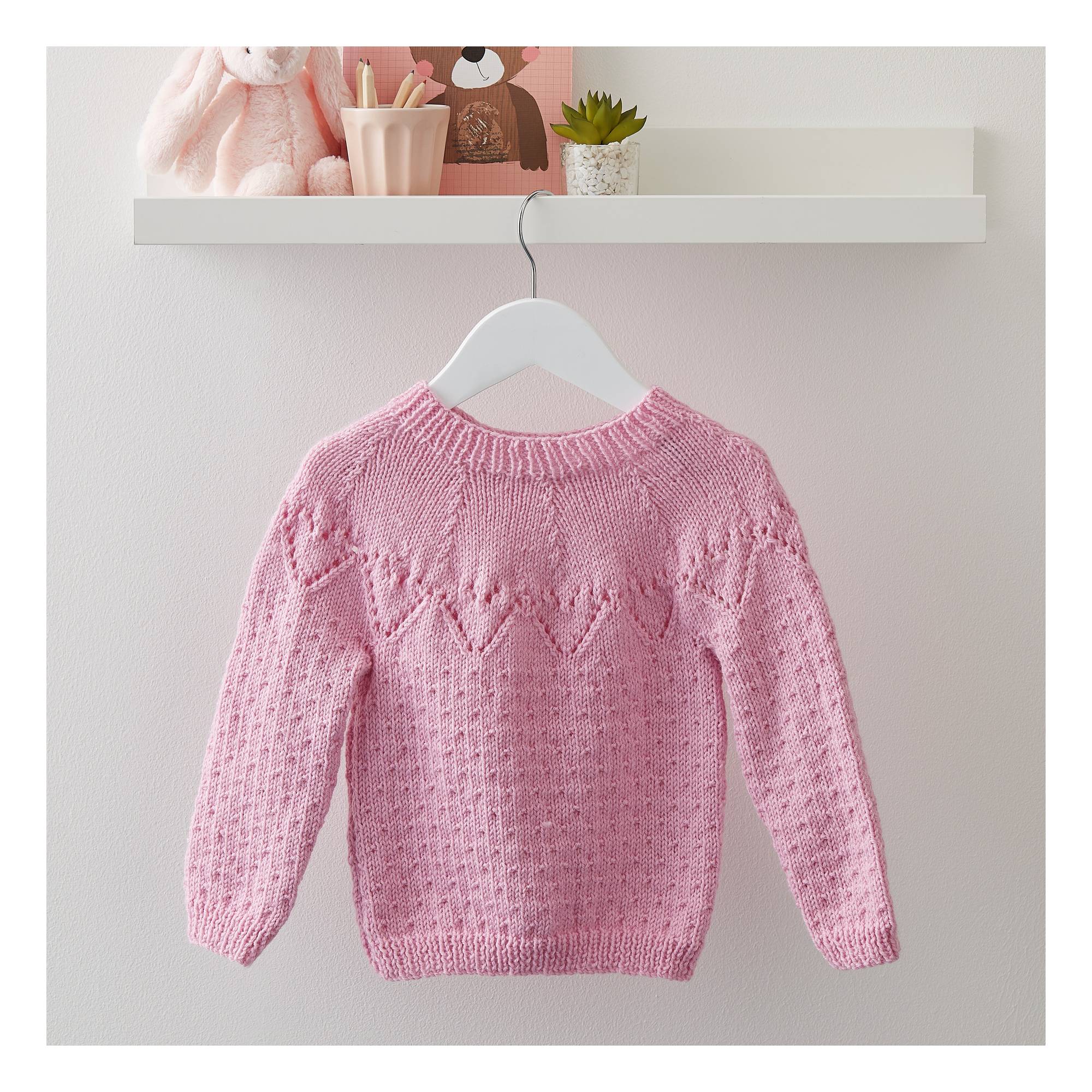 Knitcraft Heart Jumper Digital Pattern 0153 | Hobbycraft