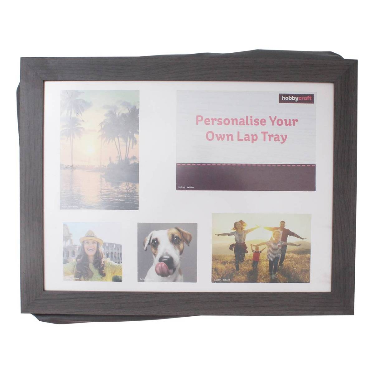 Personalisable Grey Lap Tray | Hobbycraft